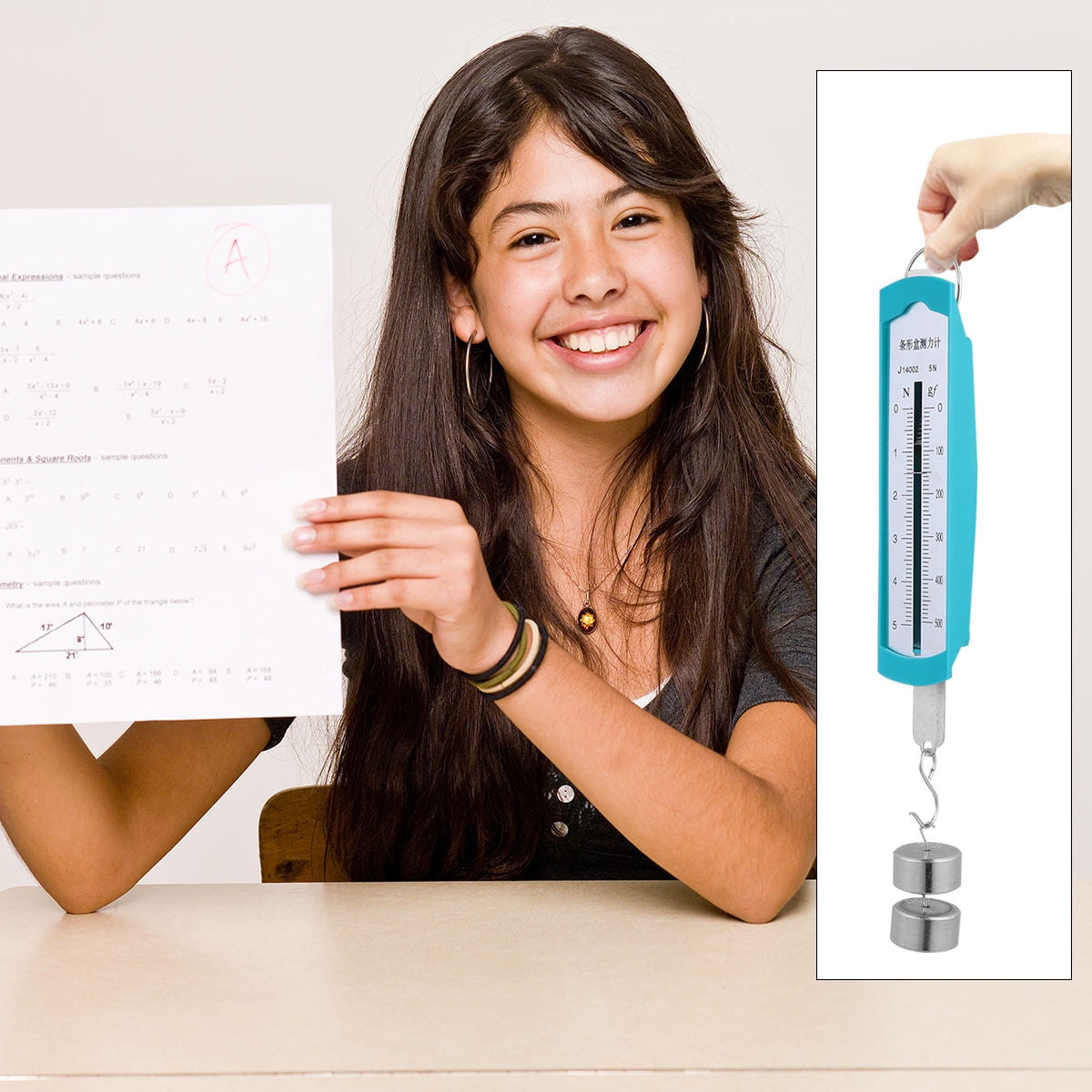 WHAMVOX Physical Mechanics Dynomometer Accuracy Measure Physics Blue ...