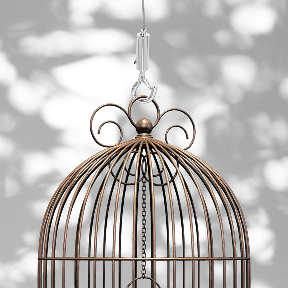 WHAMVOX Picture Hanging Wire Kit Stainless Steel Wire Rope Hanger Metal ...