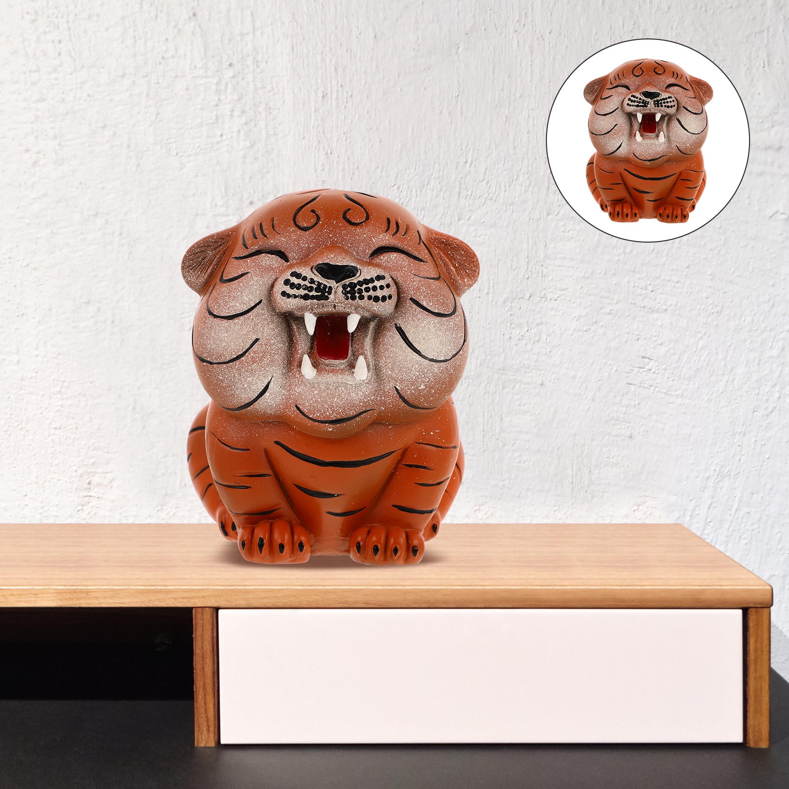 WHAMVOX Piggy Baby Ceramic Tiger Bank Practical Orange Miss - Walmart.com
