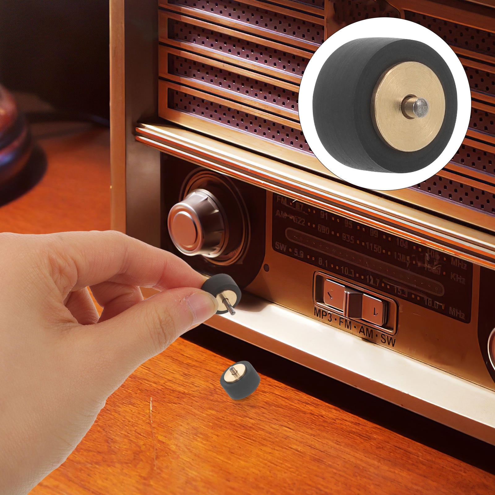 SEWCHICS Cassette Deck Pinch Roller Black Copper Rubber for Meeting 1 ...