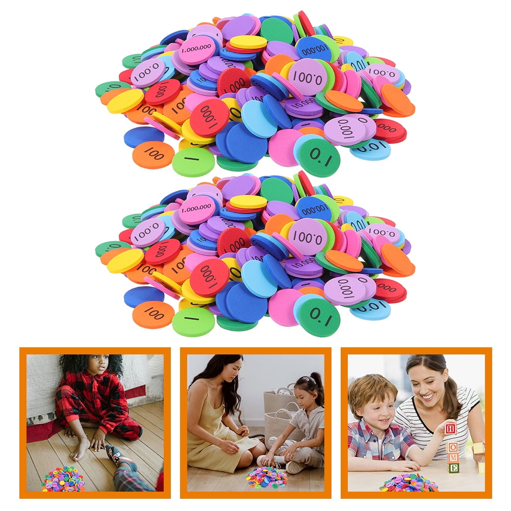WHAMVOX Place Value Disks for Kids Math Learning Toys in Assorted ...