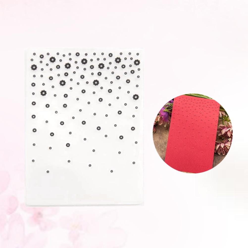 WHAMVOX Plastic Bump Embossing Template DIY Stencil Folder for Album ...