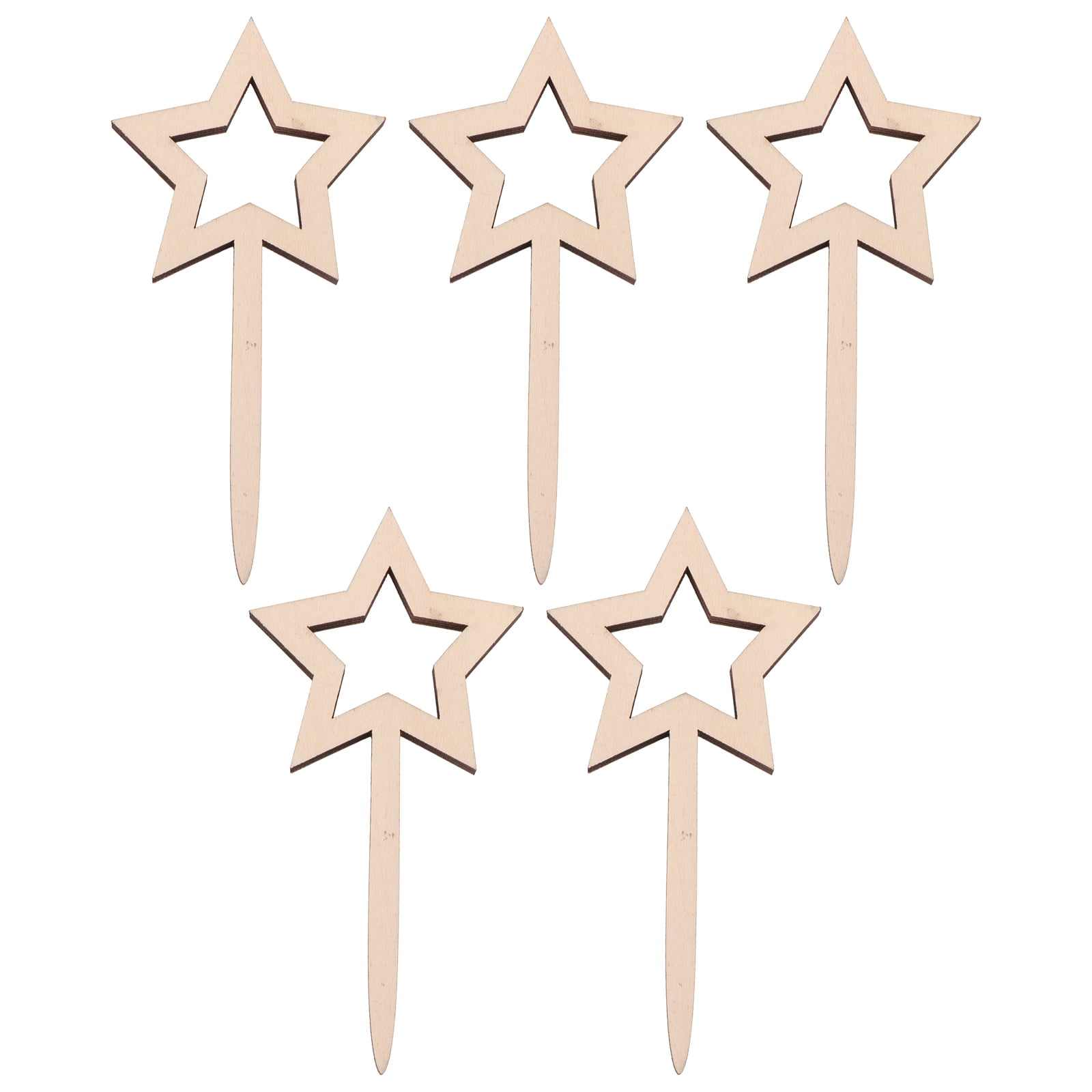 WHAMVOX Plastic Cake Toppers for Decor Beige Color Creative Design ...