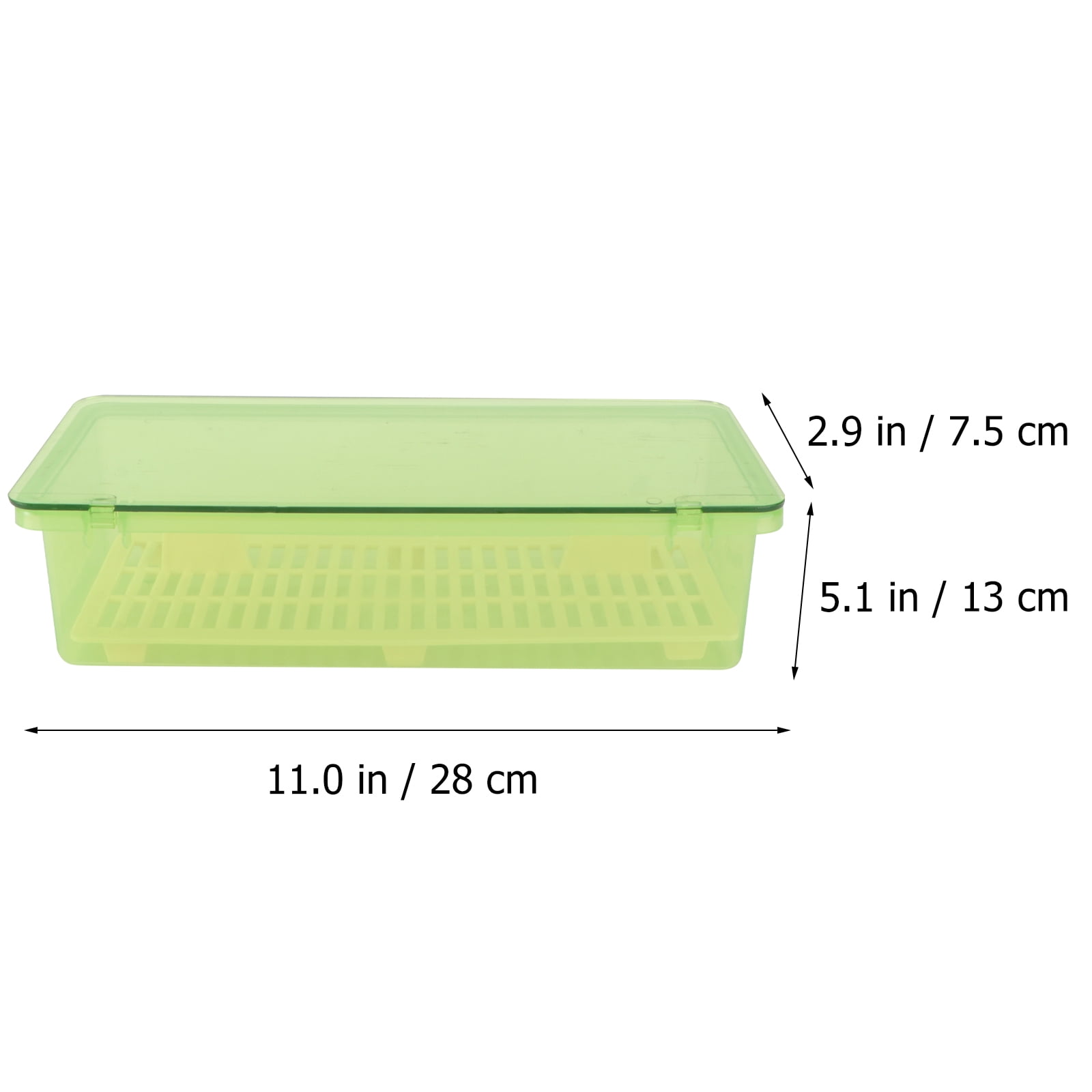 WHAMVOX Plastic Chopstick Box for Storage with Drain Design Green ...