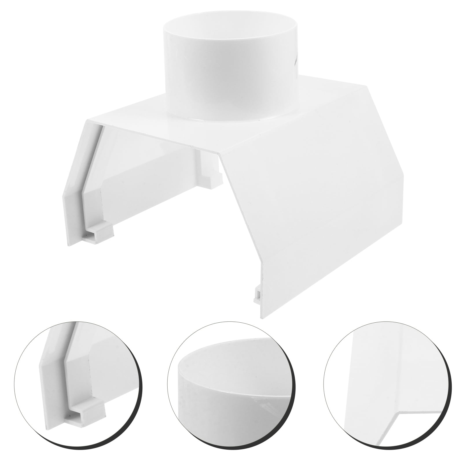 WHAMVOX Plastic Downspout Adapter Rain Gutter Accessory Downspout Drain ...