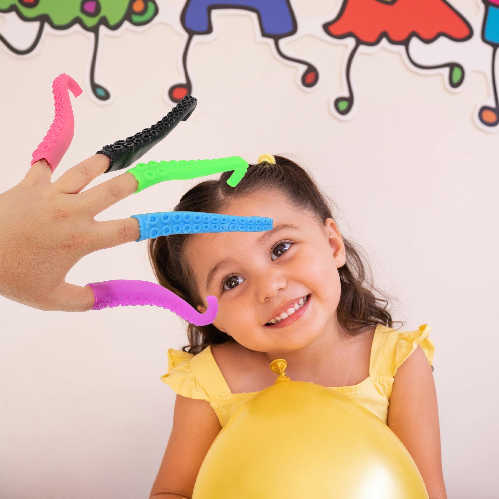 WHAMVOX Plastic Fingertip Toy with Octopus Tentacle Design for Kids ...