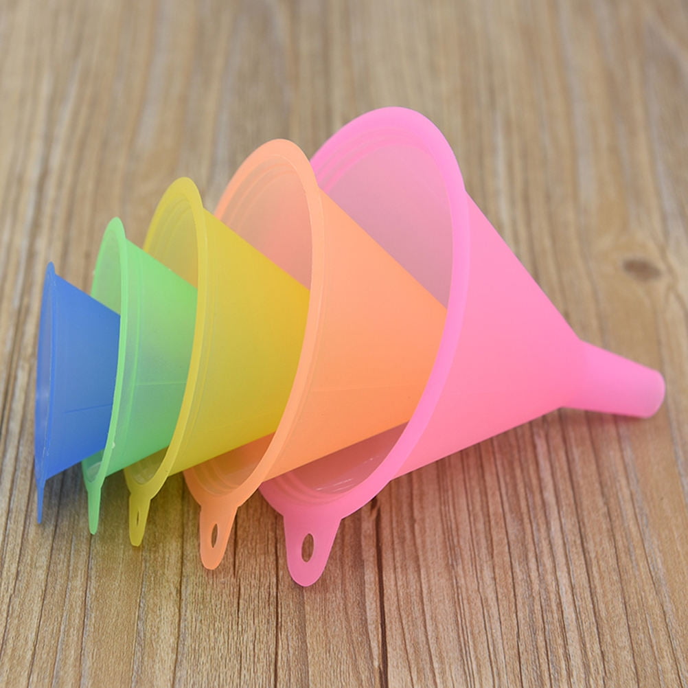 WHAMVOX Plastic Kitchen Funnel for Liquid Transfer in Assorted Colors ...
