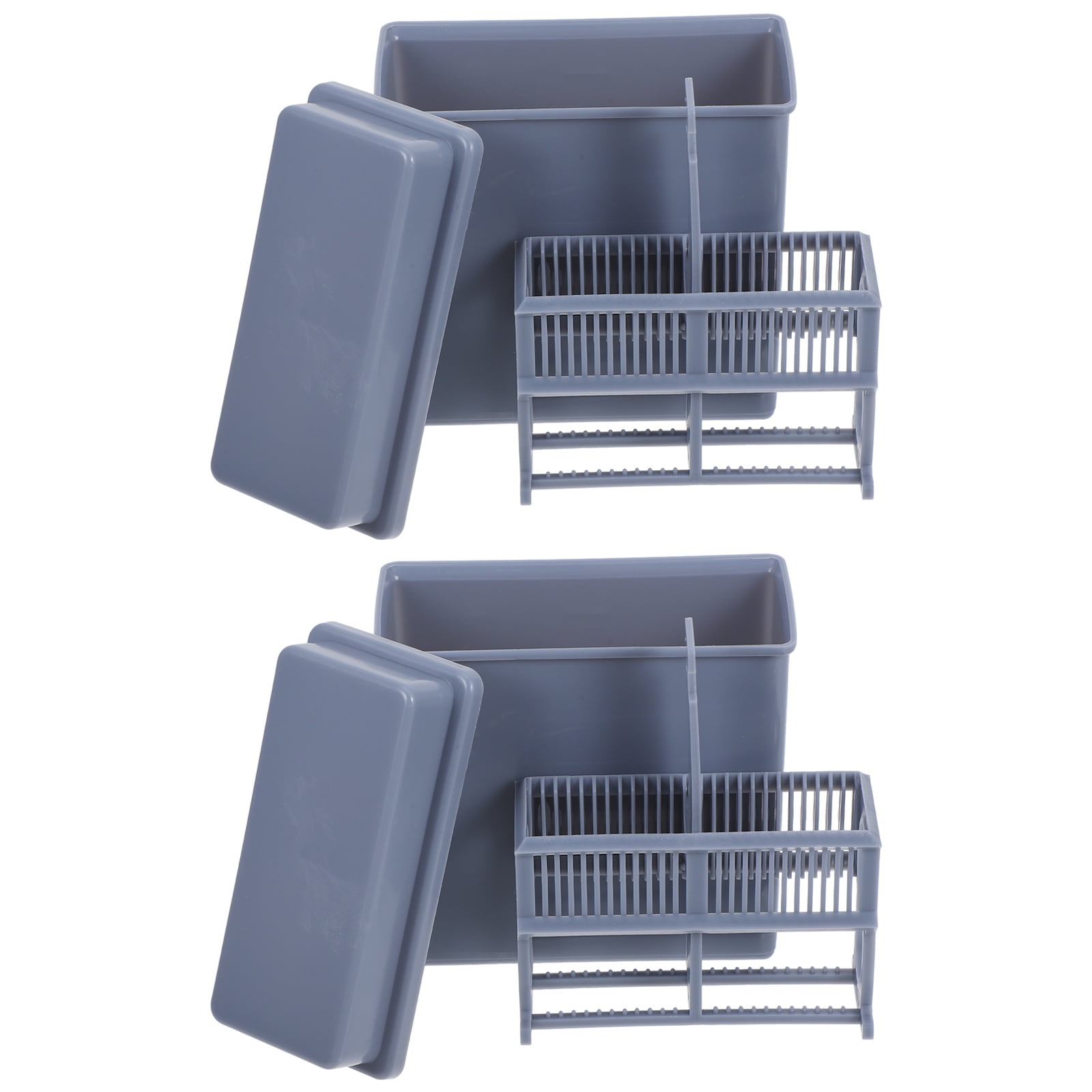 FESTFENDS Plastic Microscope Slides Staining Jar And Rack For ...