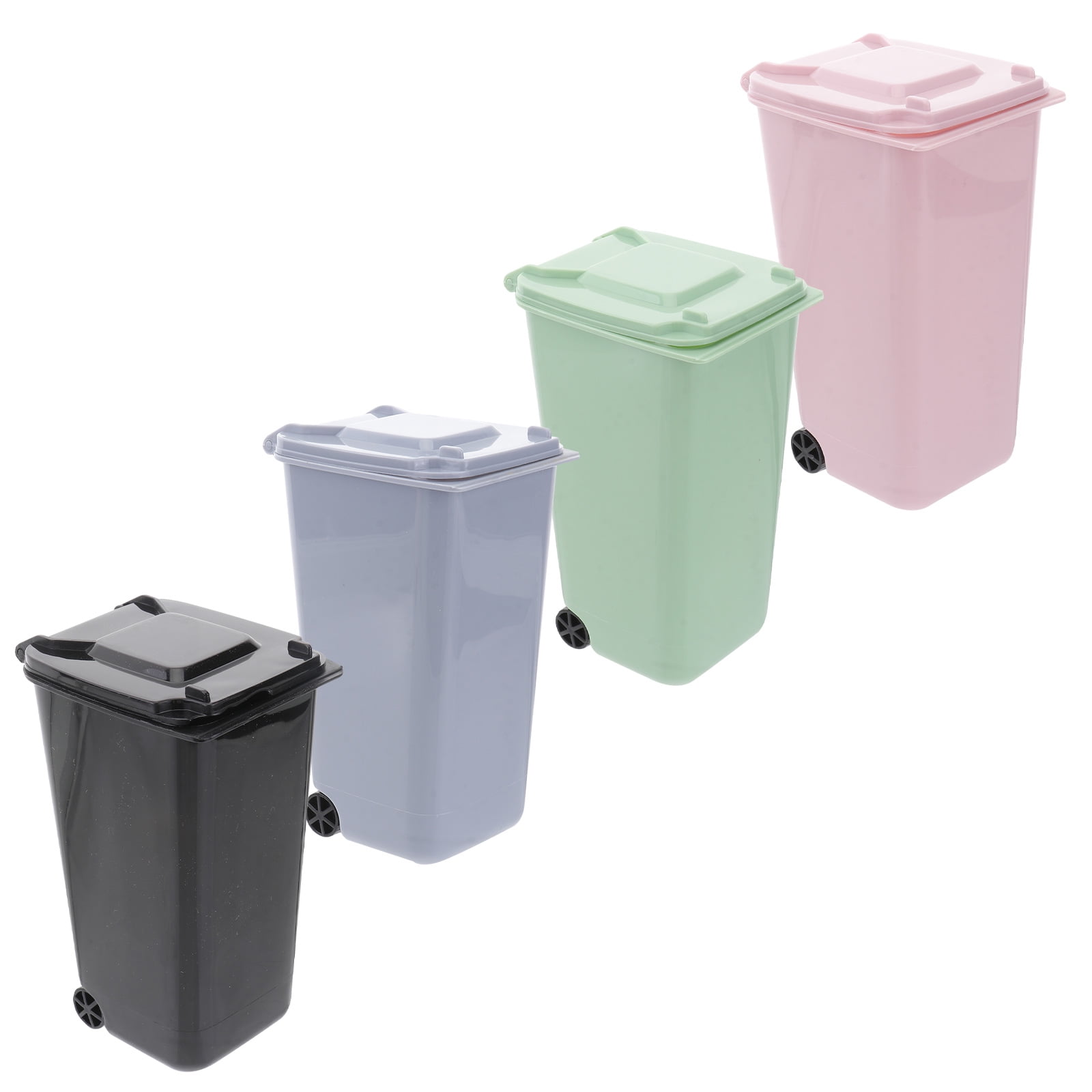 WHAMVOX Plastic Mini Garbage Can for Waste Holding with Clamshell ...
