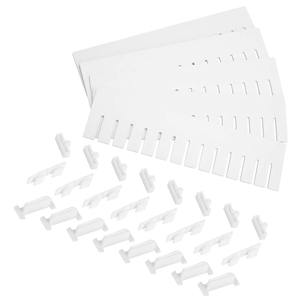 WHAMVOX Plastic Partitions Adjustable Dividers for Drawers Stackable ...
