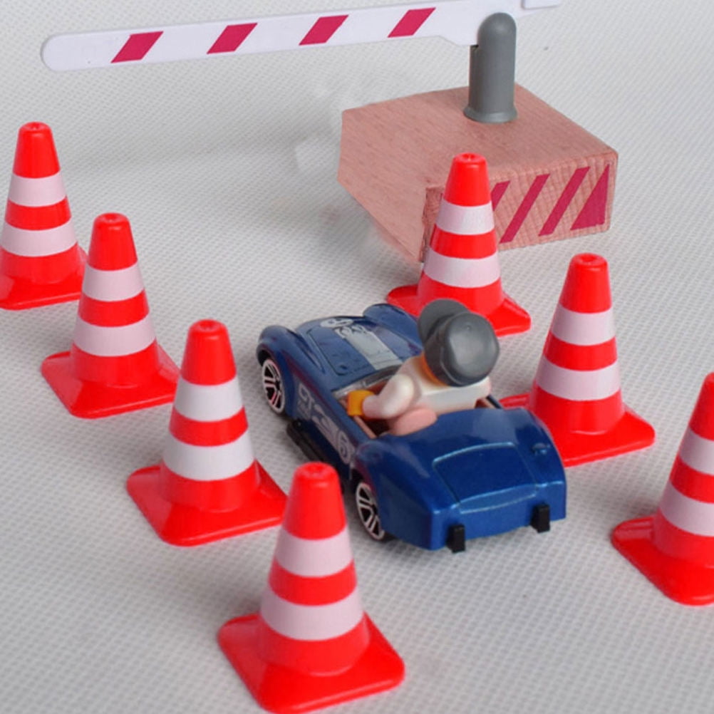 HOOWIFFY Simulation Roadblock Models Educational Tool 60Pcs Plastic Red ...