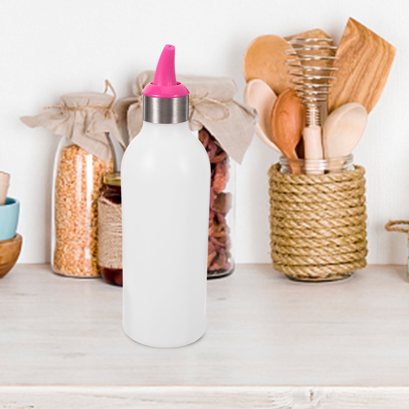 WHAMVOX Plastic Seasoning Squeeze Bottles With Caps Reusable Condiment ...