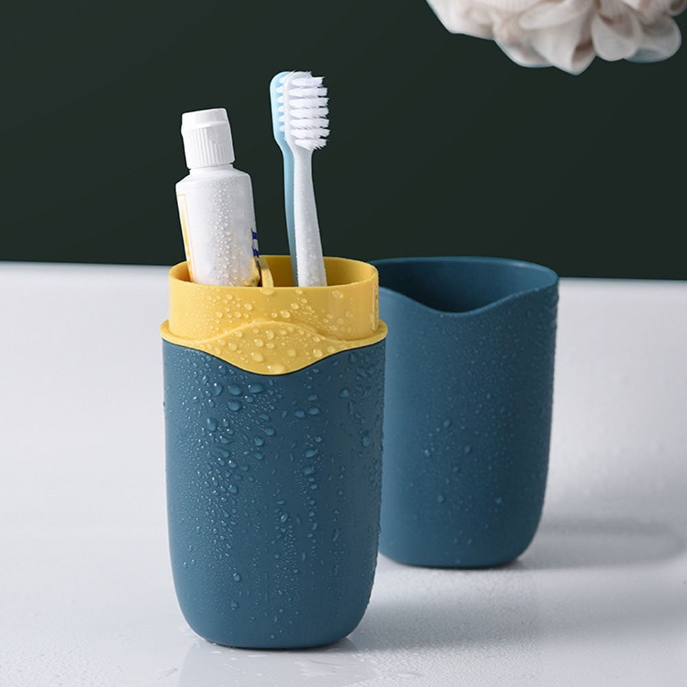 WHAMVOX Plastic Toothbrush Holders Portable Toothpaste Containers ...