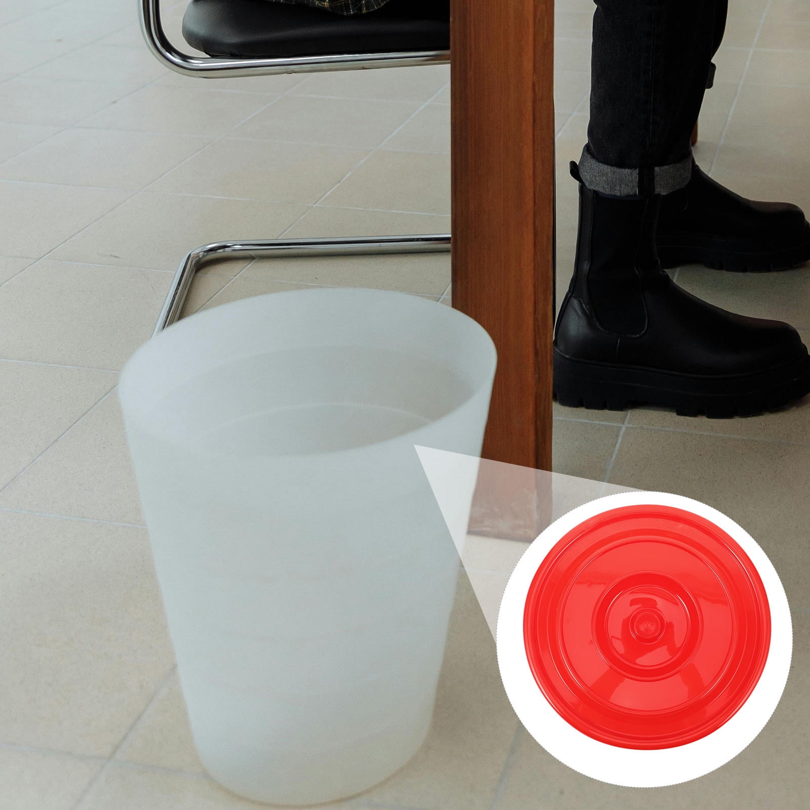 WHAMVOX Plastic Trash Can Lid Only Portable Trash Can Lid Replacement ...