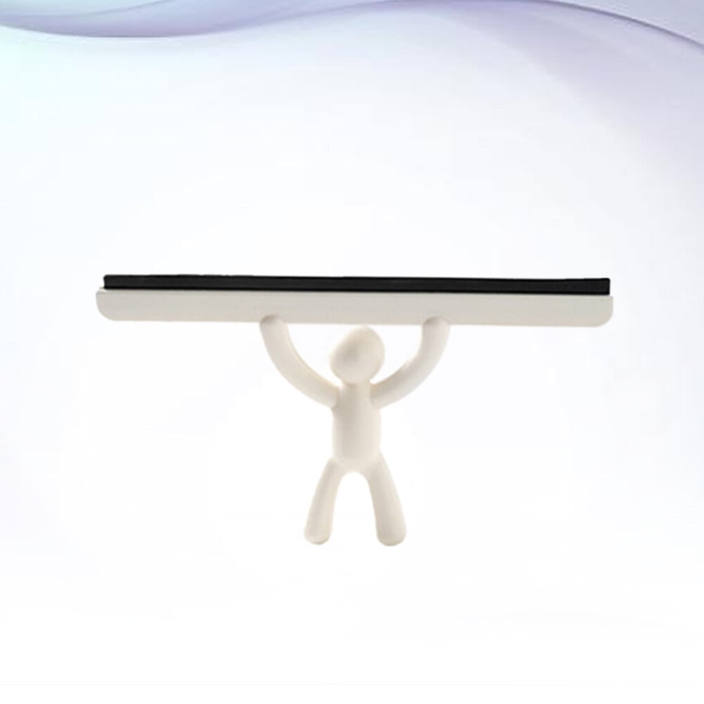 WHAMVOX Plastic Window Squeegee Tiny Human Scraper Cleaning Tools White ...
