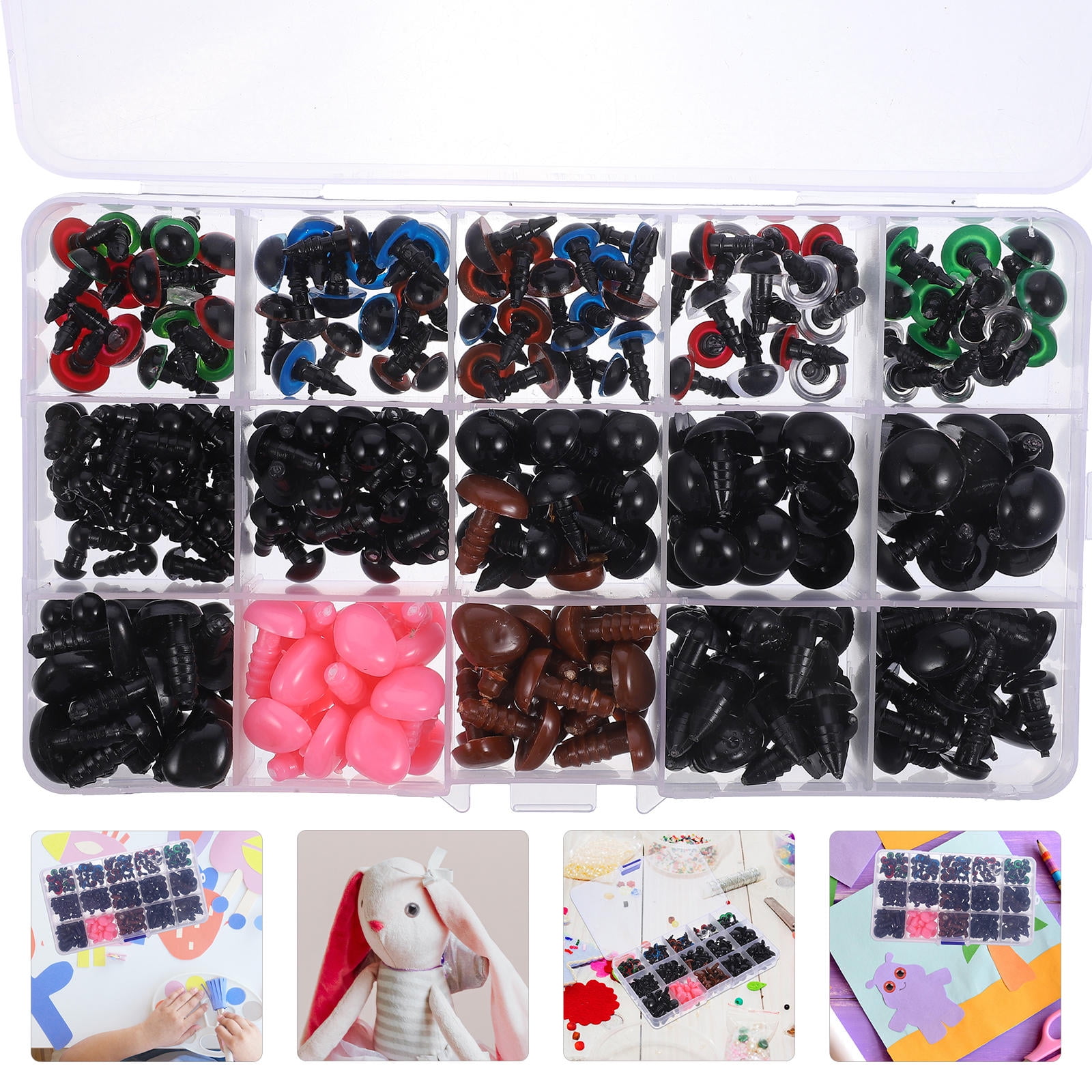 WHAMVOX Plush Character Doll Eyes Self Adhesive 1.50X1.00X1.00CM ...