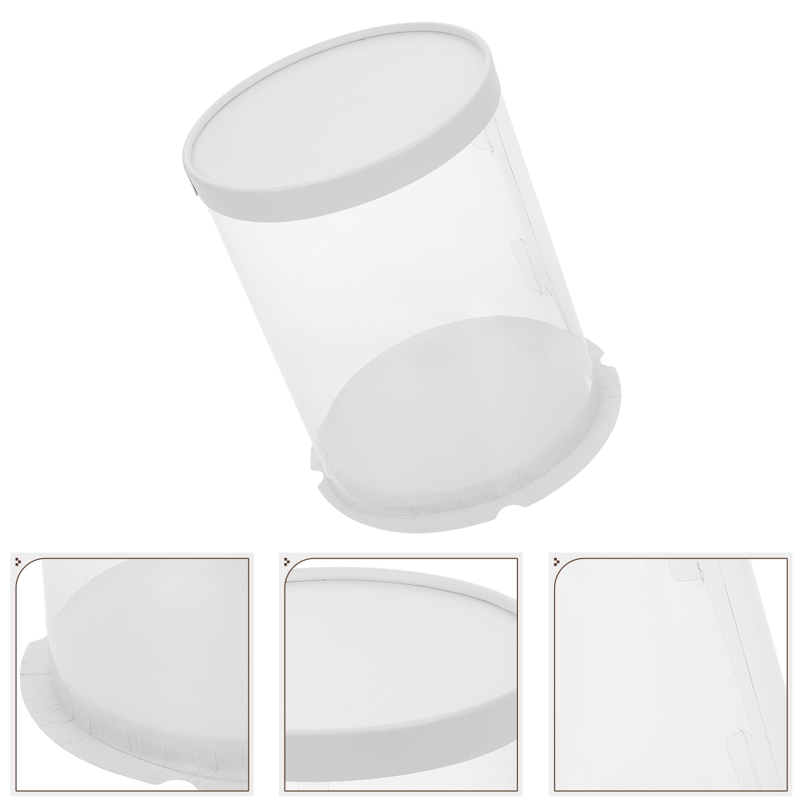 WHAMVOX Plush Doll Display Cylinder Box Display Box Doll Model Storage ...