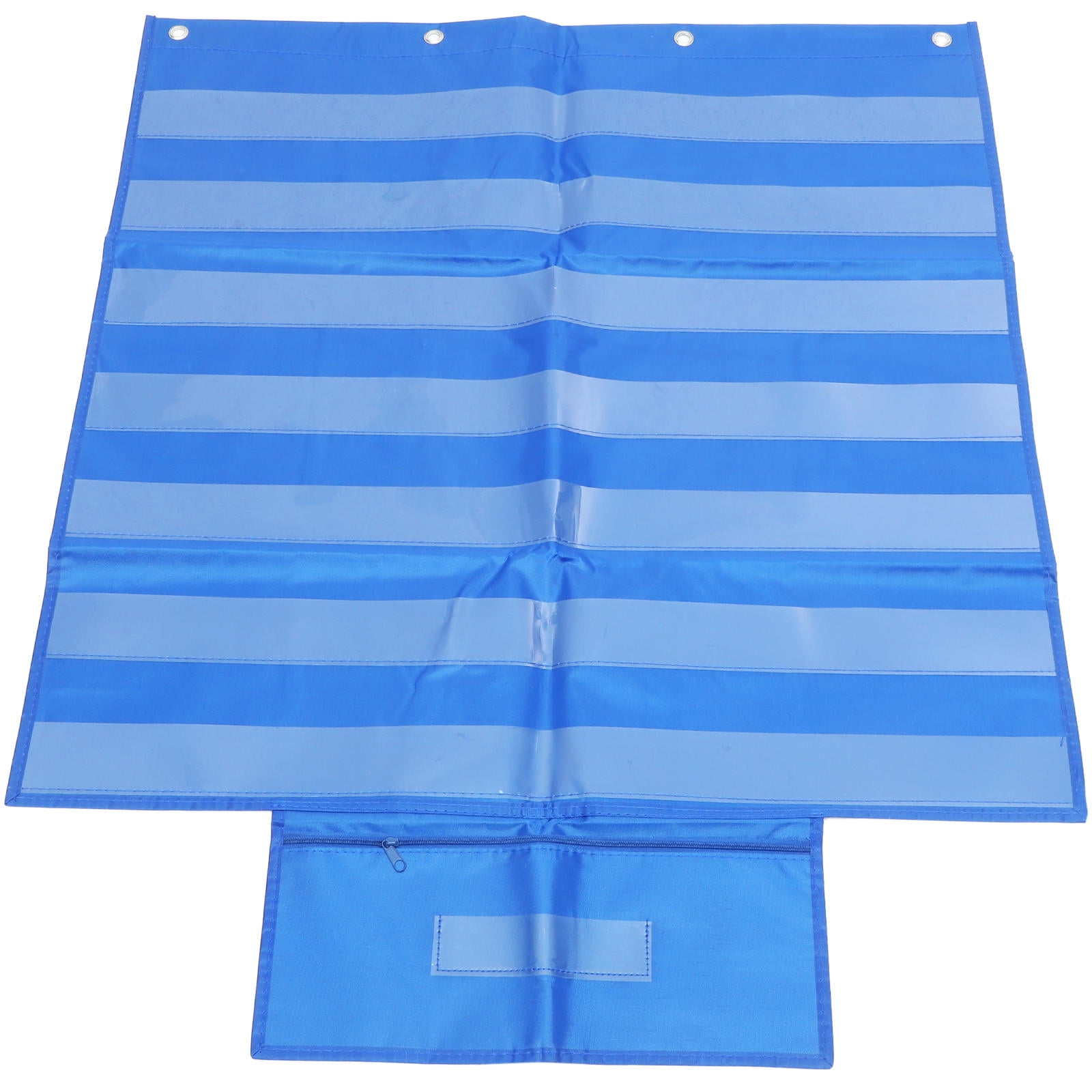 HOOWIFFY Wall Hanging Pocket Chart Blue PVC 1Pack for Teaching ...