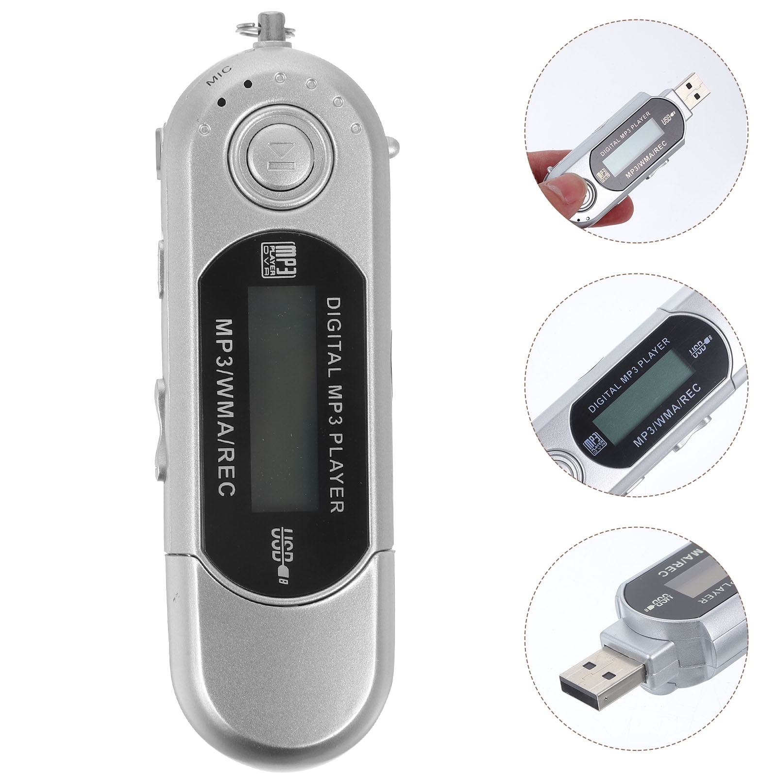 WHAMVOX Portable 8GB 1.3-inch LCD Screen Digital MP3 Player USB Flash ...