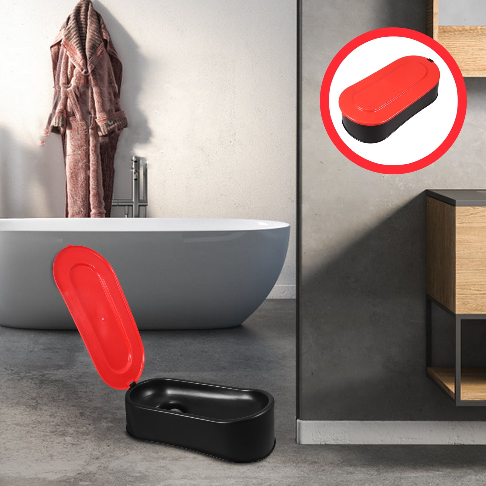 WHAMVOX Portable Bedside Urinal with Cover Anti Spill 1 Set for Elderly ...