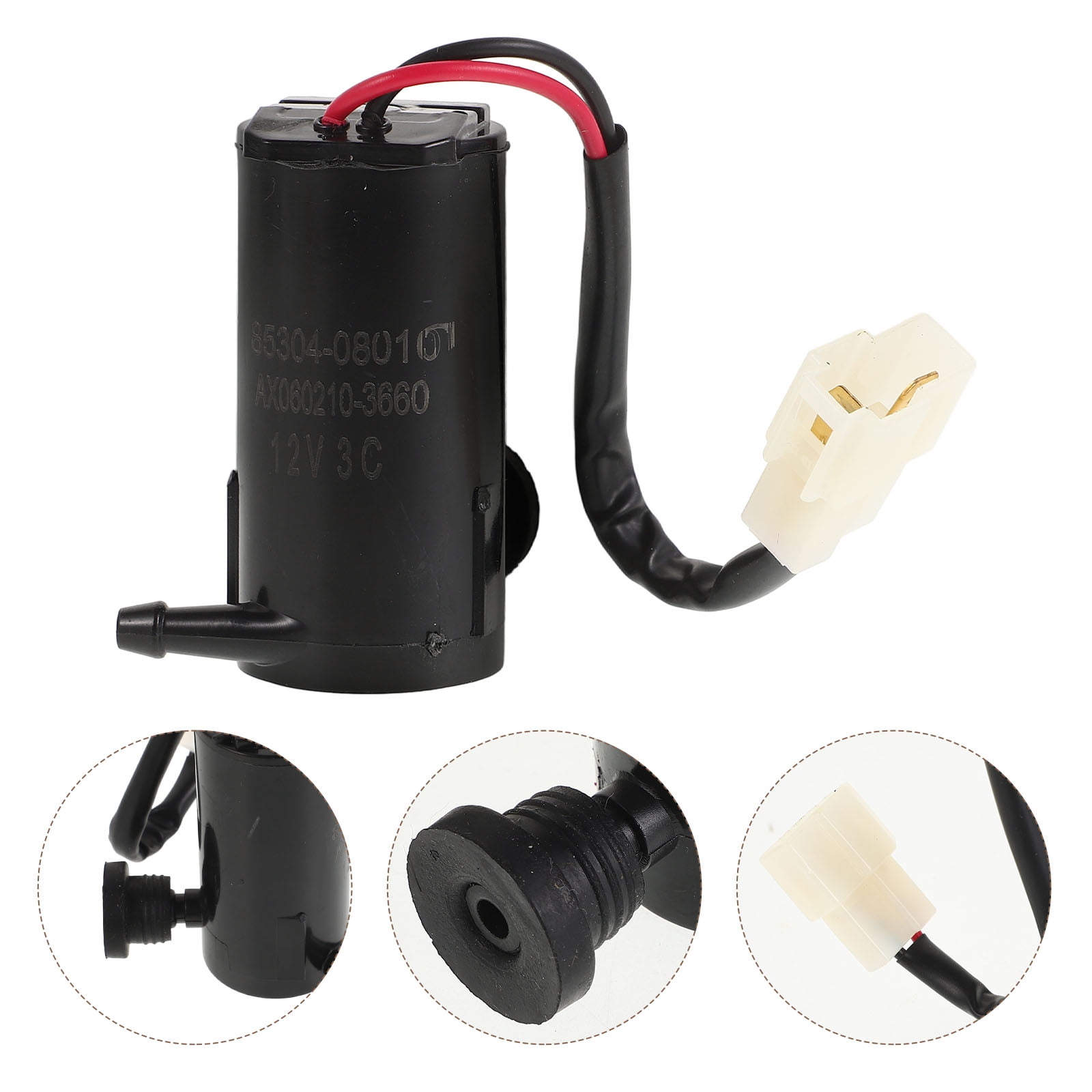 WHAMVOX Portable Car Windshield Washer Motor Window Wiper Motor ...
