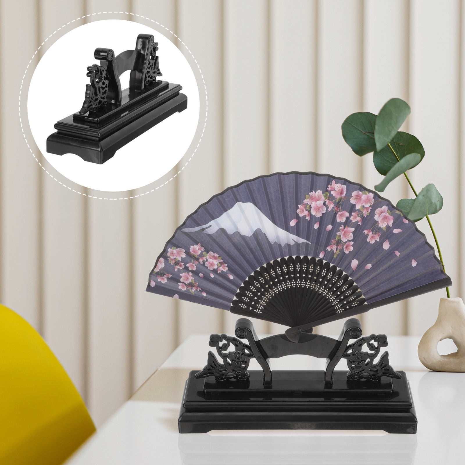 WHAMVOX Portable Chinese Folding Fan Rack Chinese Folding Fan Holder ...