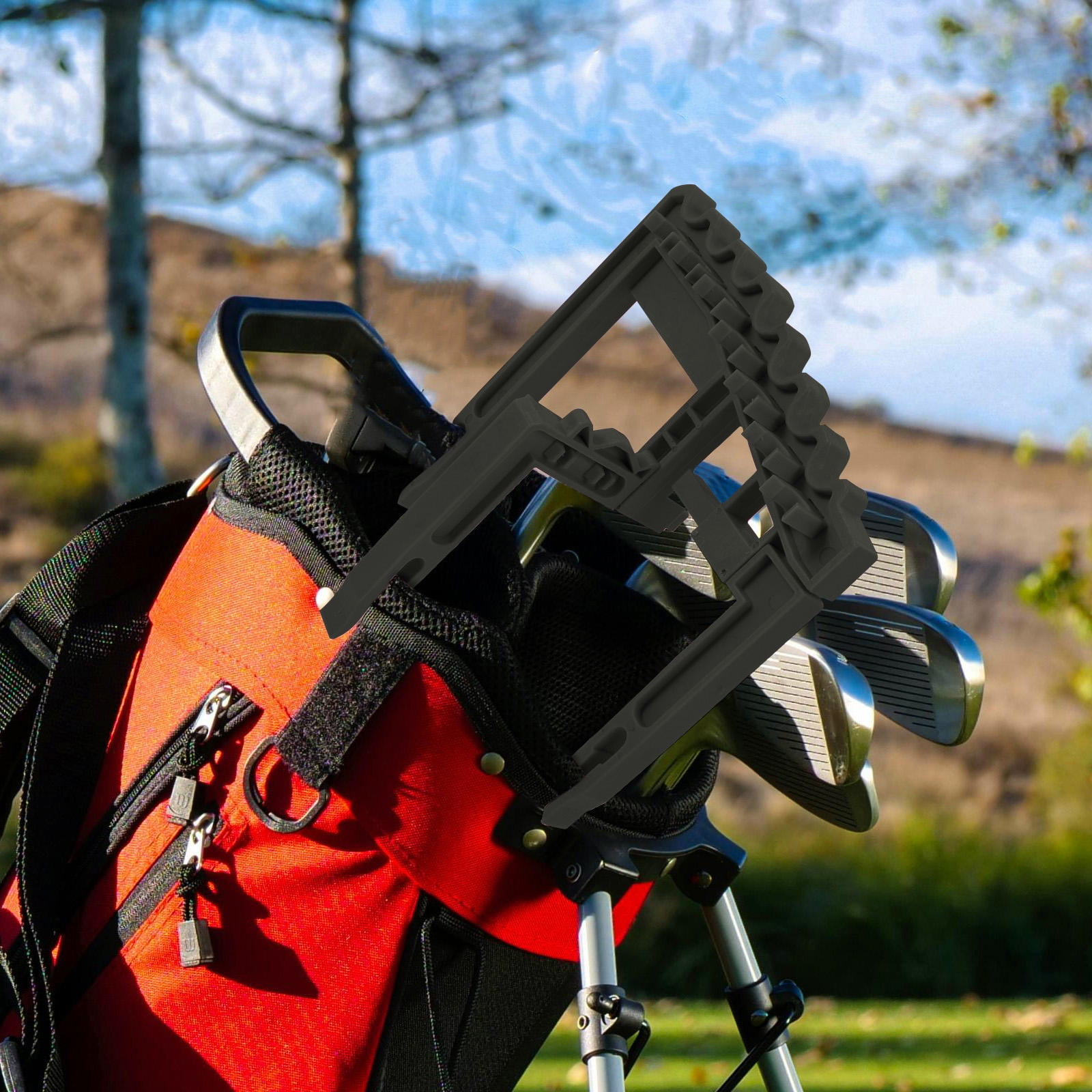 WHAMVOX Portable Golf Club Holder Stand Plastic Golf Bag Organizer ...