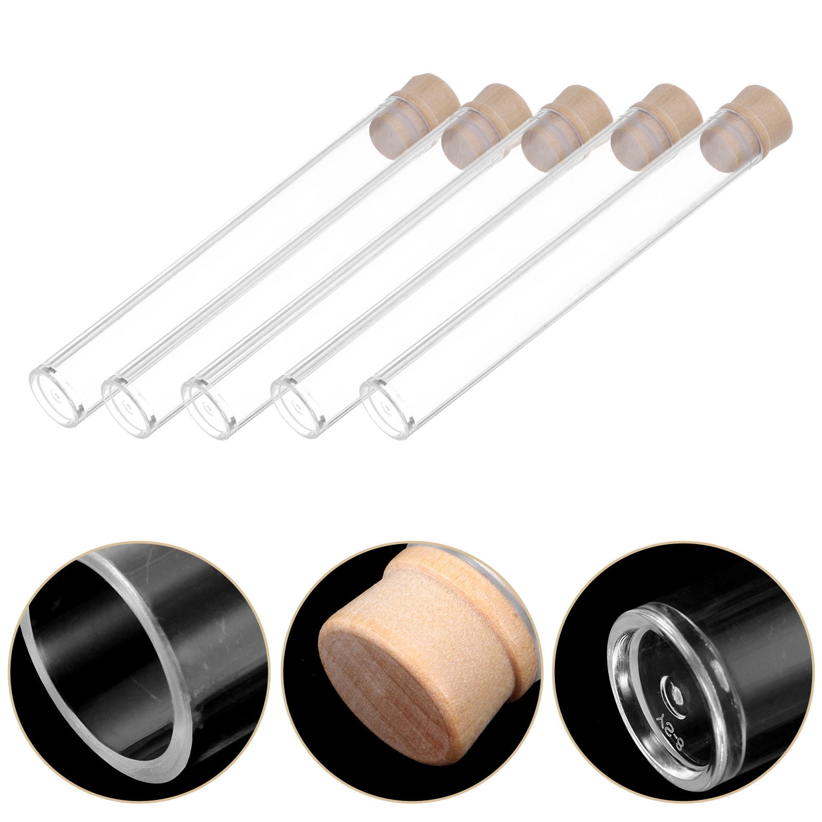 WHAMVOX Portable Incense Storage Tubes Clear Acrylic Holders for Home ...