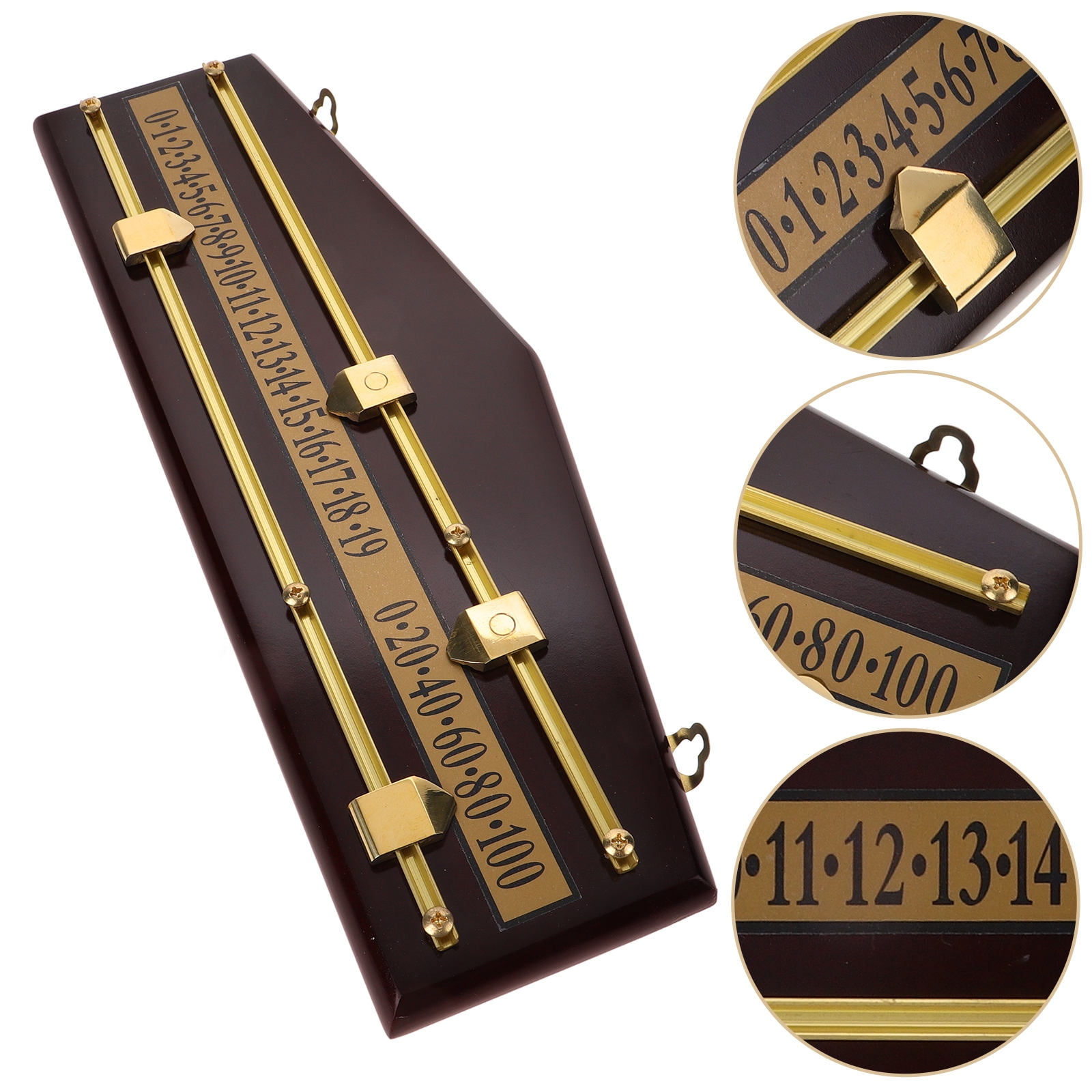 WHAMVOX Portable MultiColor Wood and Brass Snooker Scoreboard for Daily ...