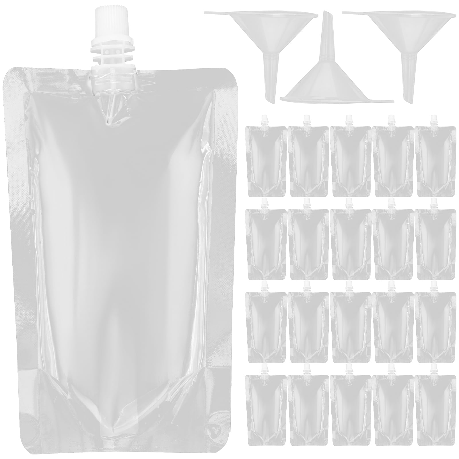 YSNOOWE Juice Packaging Bag Plastic For Fishing Concerts 1 Set 7.9x4 ...