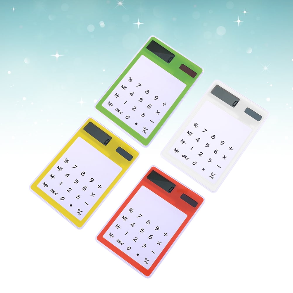 WHAMVOX Portable Solar Powered Transparent Touch Screen Calculator for ...