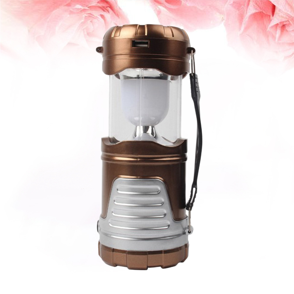 WHAMVOX Portable Solar Rechargeable Light Handheld Camping Bronze ...