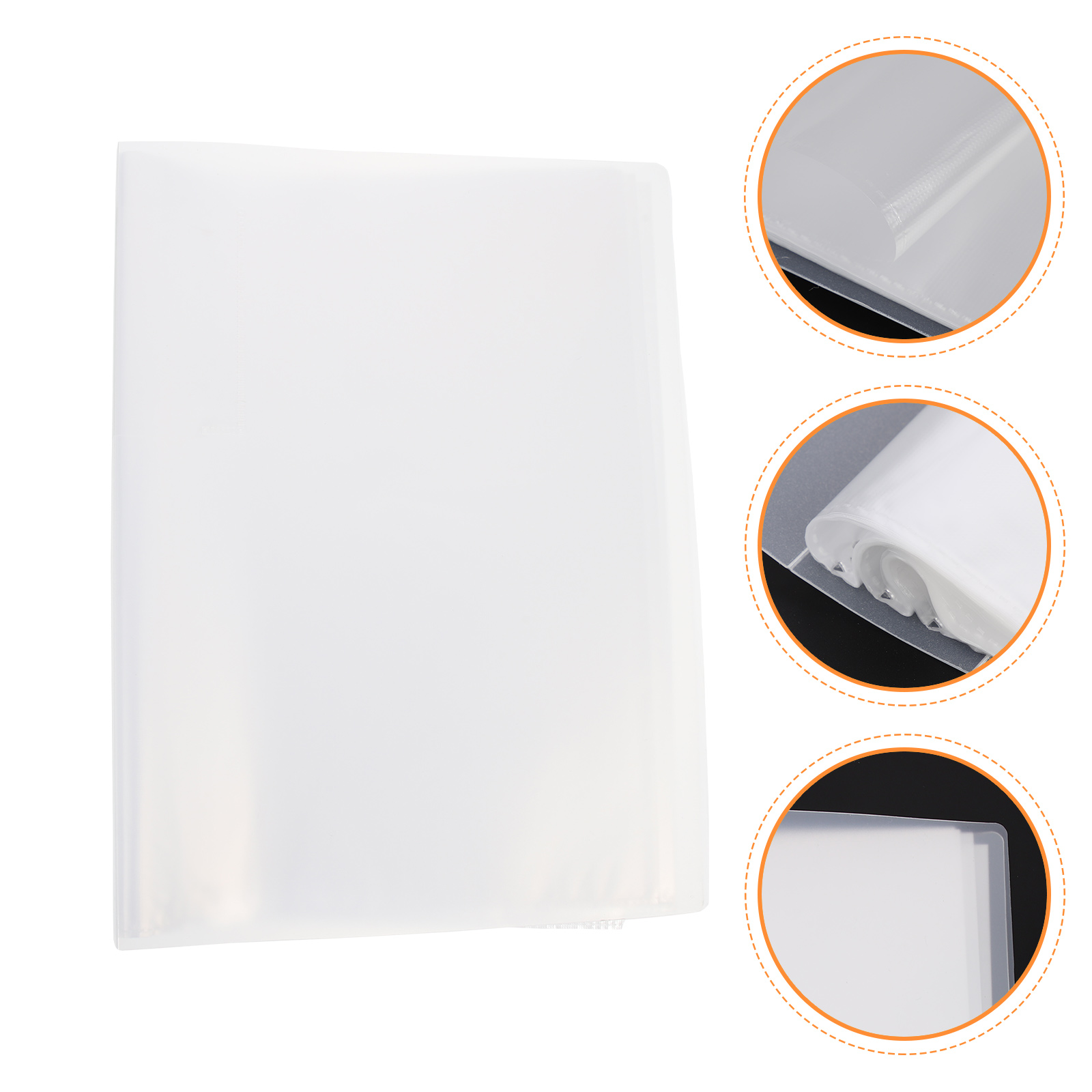 WHAMVOX Transparent Plastic File Folder for Documents Organizer A4 Size ...