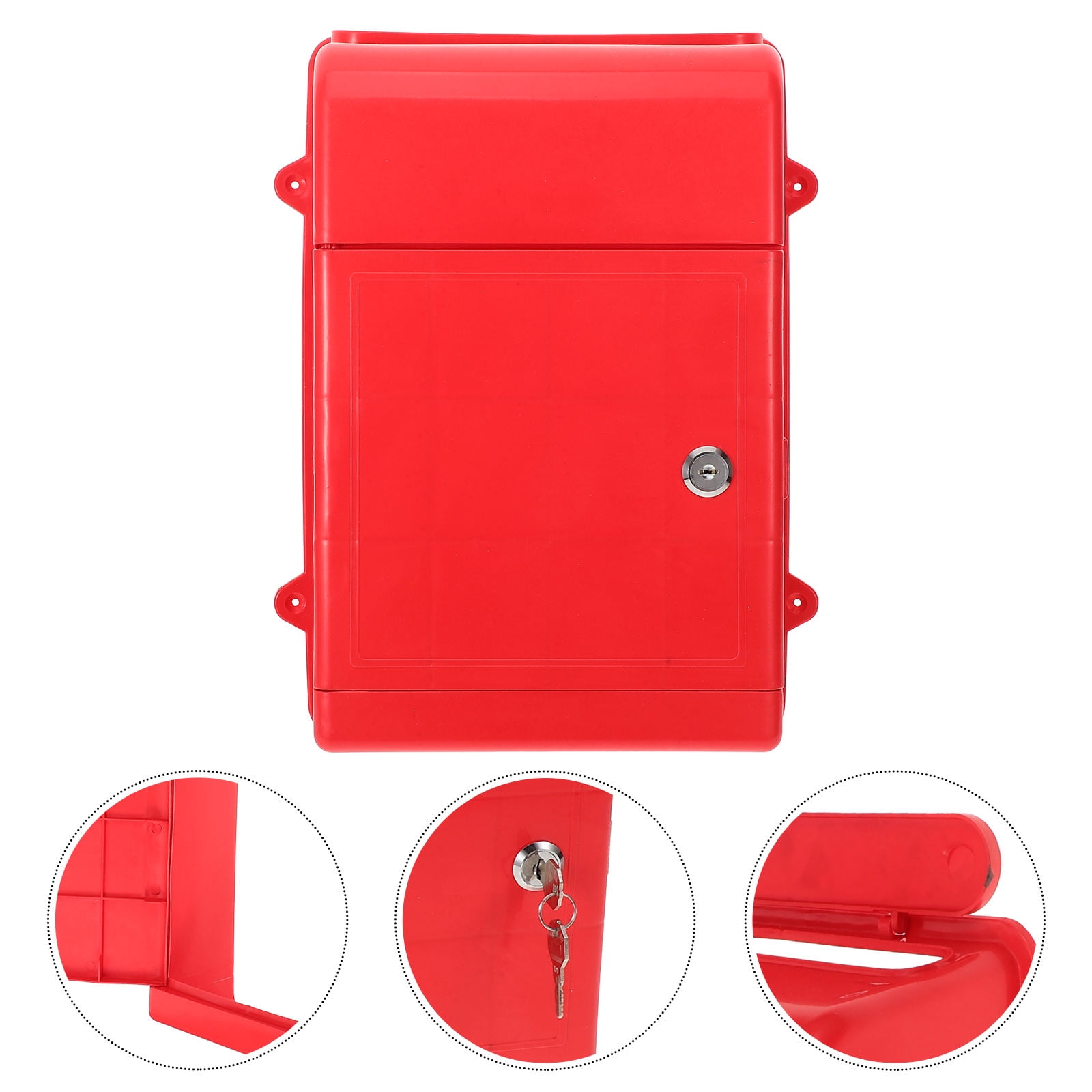 WHAMVOX Postal Mail Box Slots Mailboxes for outside Staff Office Red ...