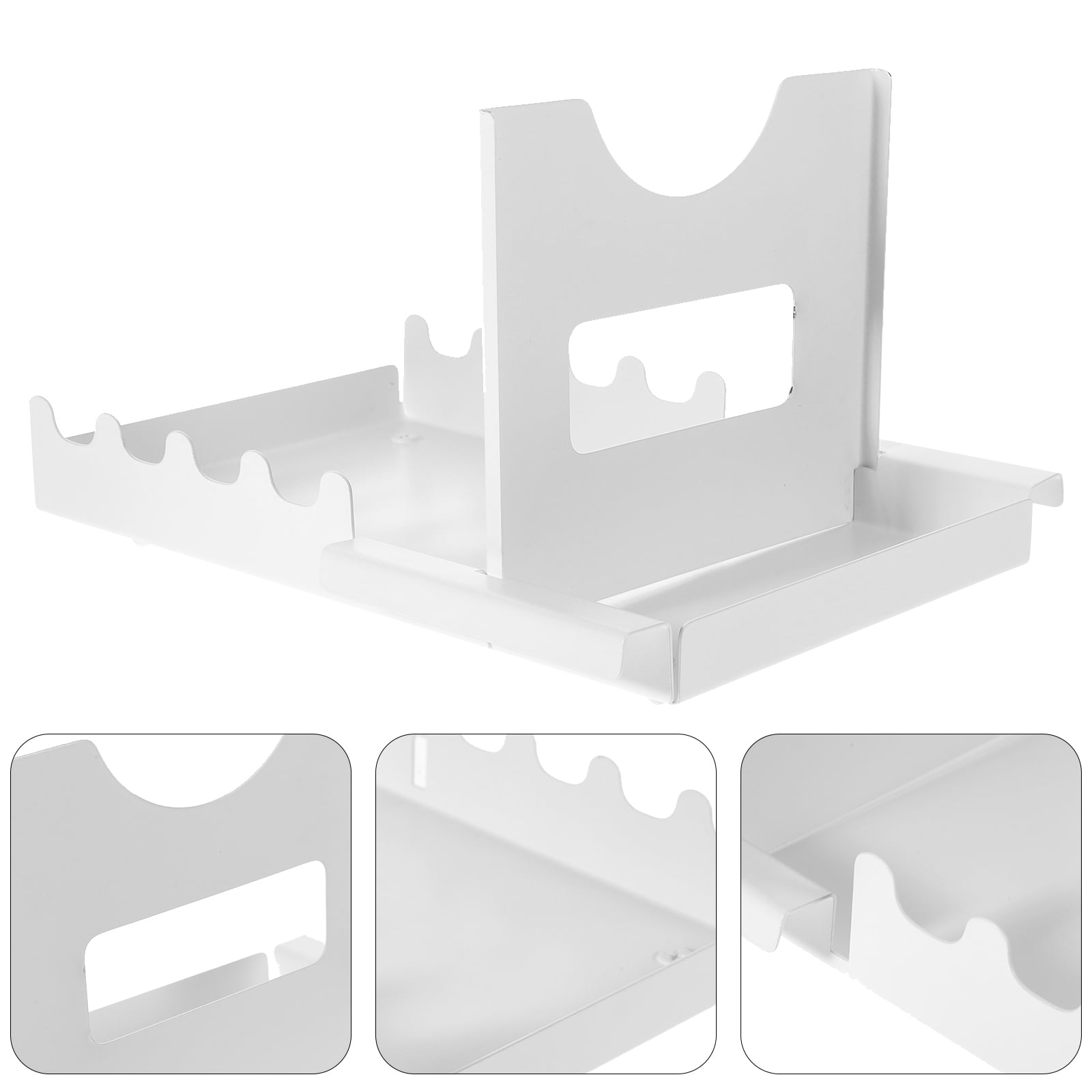 WHAMVOX Pot Lid Holder Kitchen Spoon Ladle Rest Countertop Organizer ...