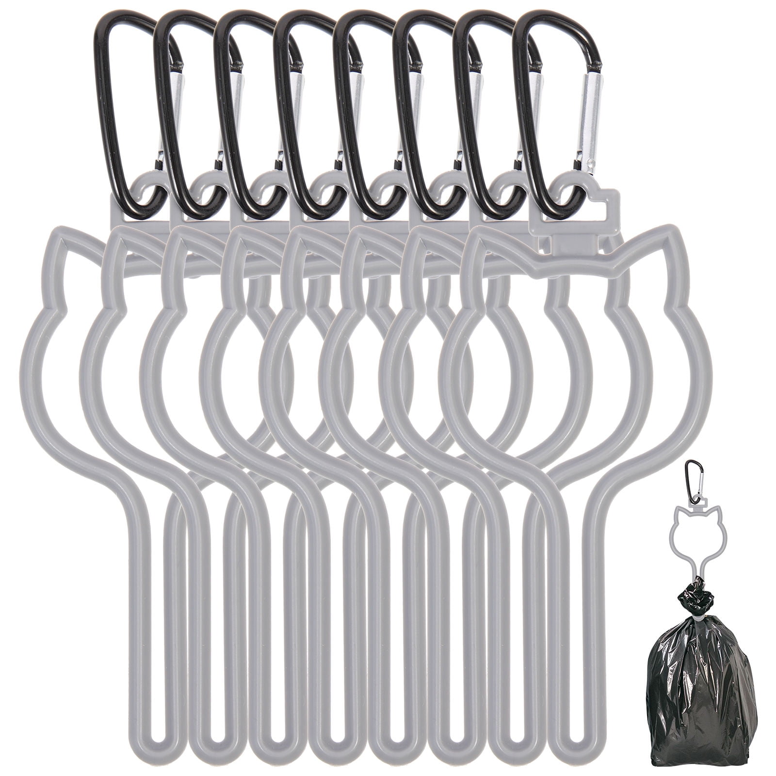 WHAMVOX Dog Bags Holder Durable Non Slip Fixing 8Pcs 6.5X2.4X0.2In Pet ...