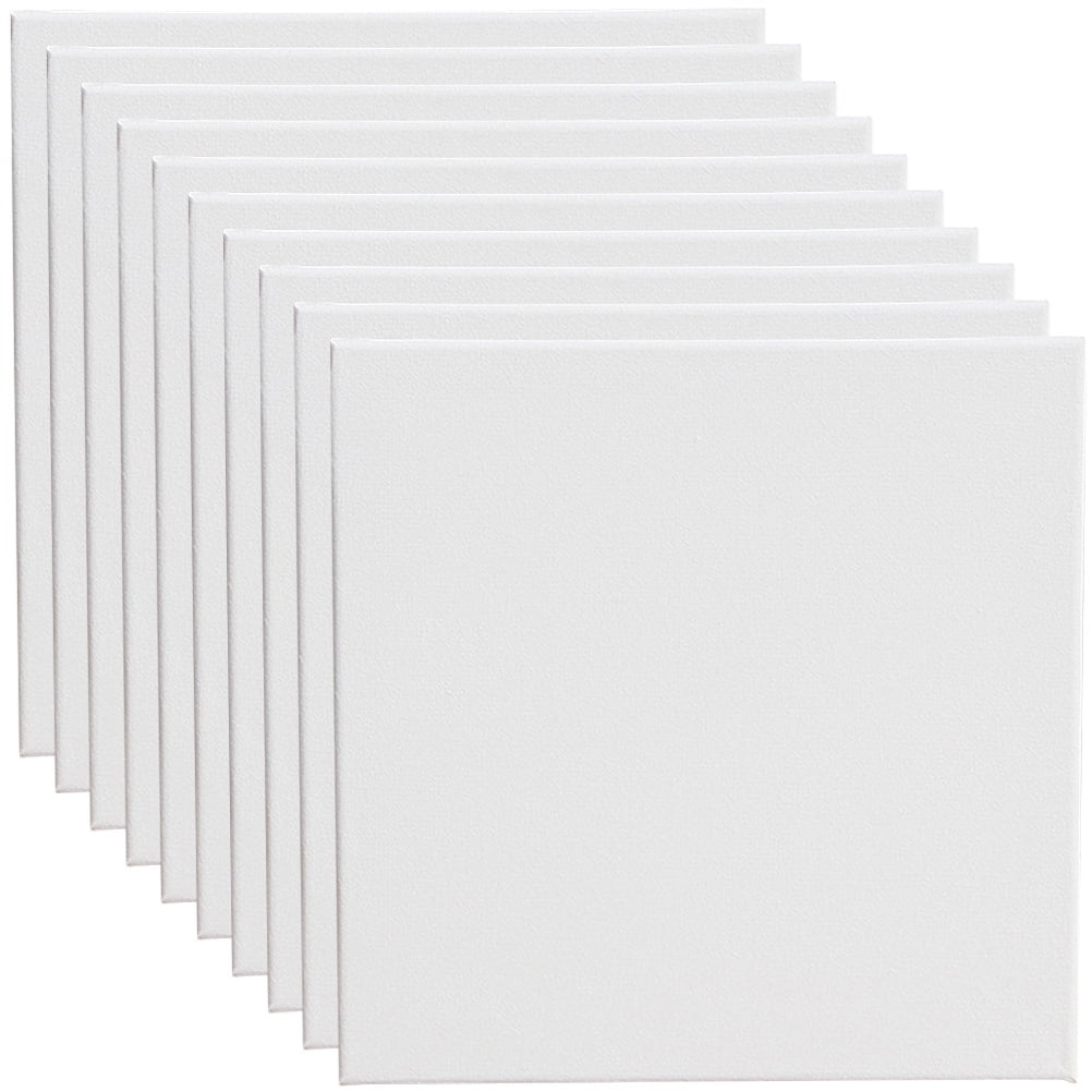 WHAMVOX Practical Wood Painting Frames with Light Grey Canvas Boards ...