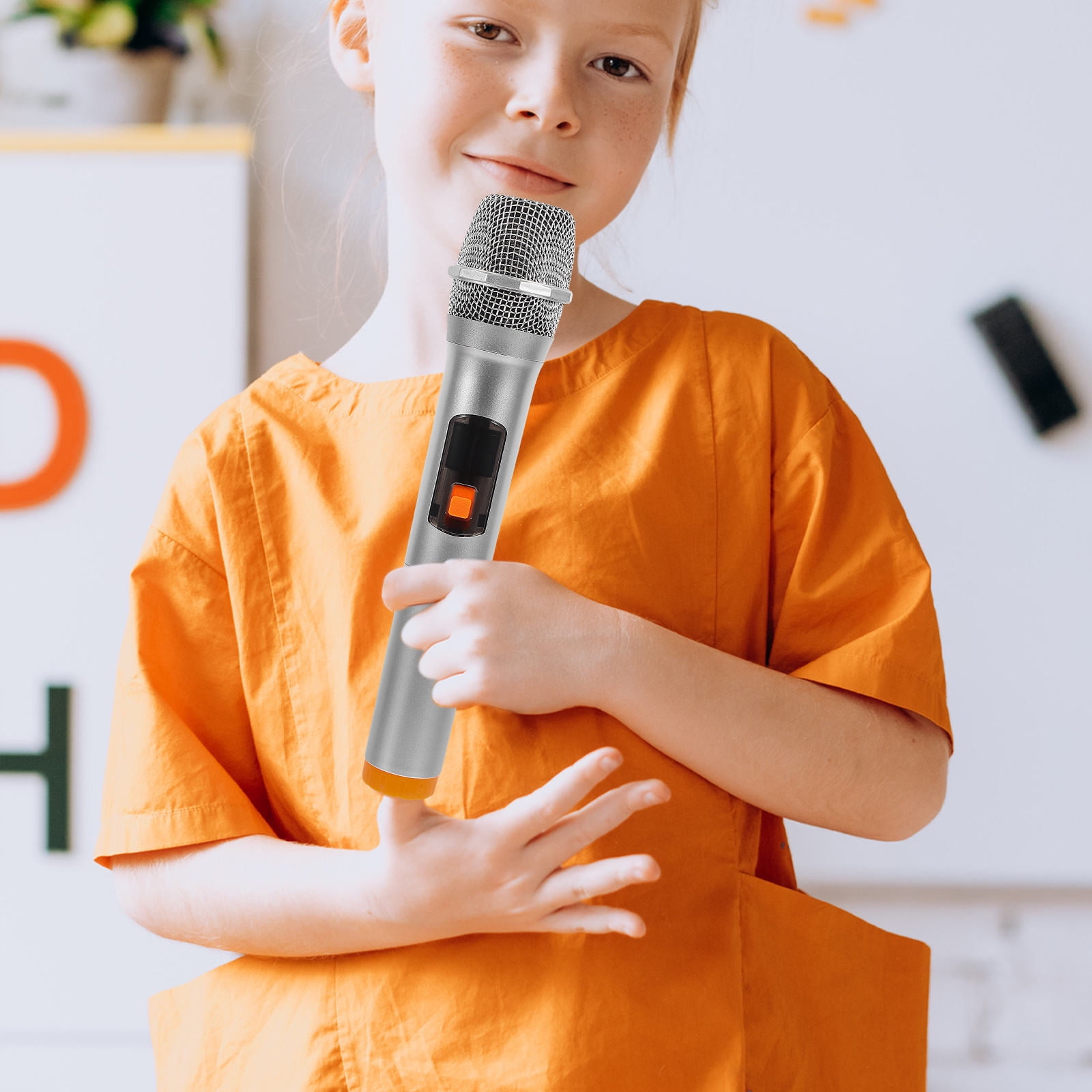 WHAMVOX Pretend Play Mic Prop for Costume Parties 1Set Cylindrical ...