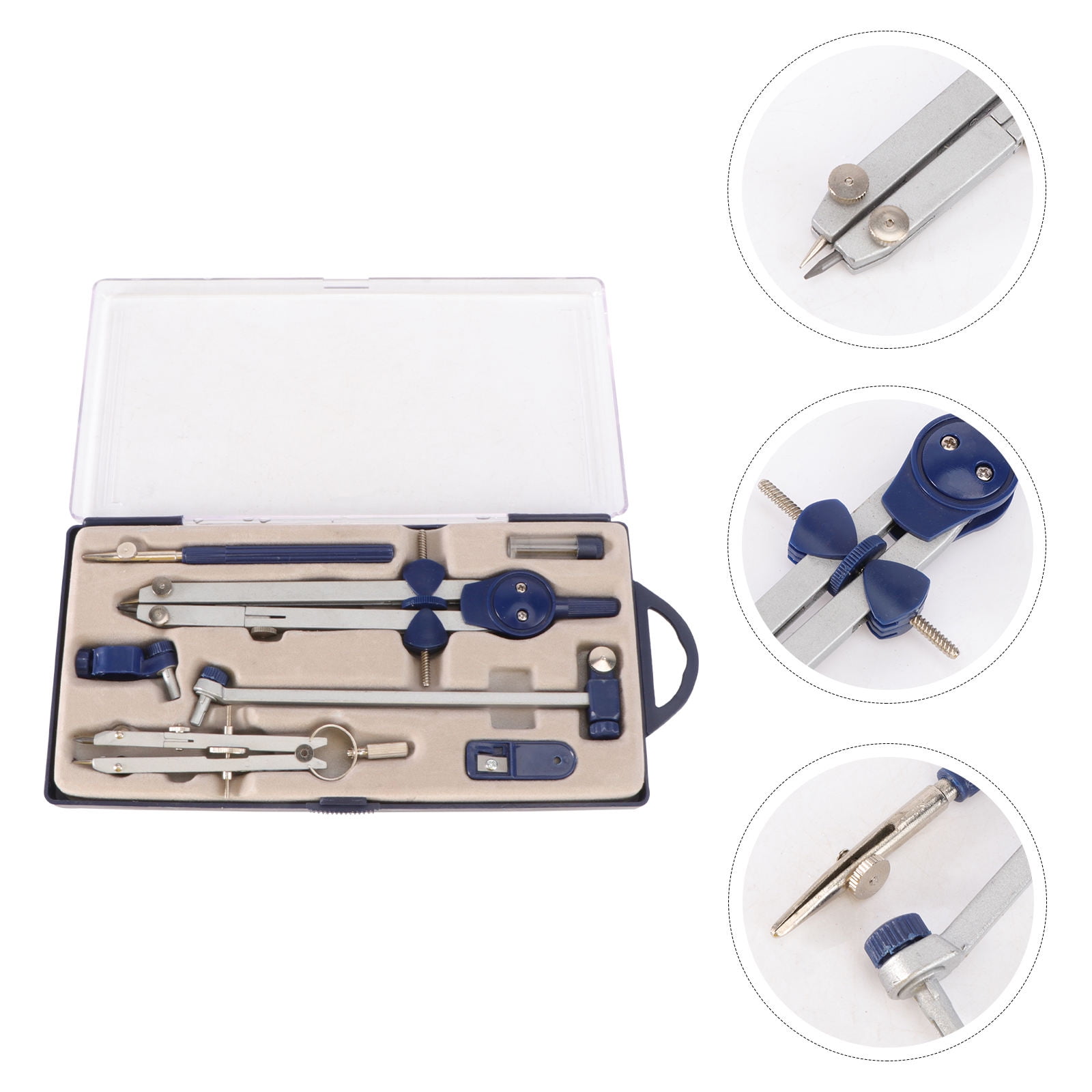 HEANUJJ Compass Set Multi Metal 1 Set for Geometry Class and Math Tools ...