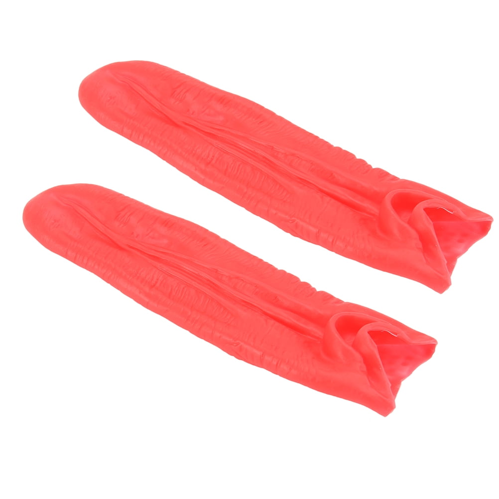 WHAMVOX Prop 2Set Tongue Shaped Rubber Long Tongue Props Red Color - Walmart.com