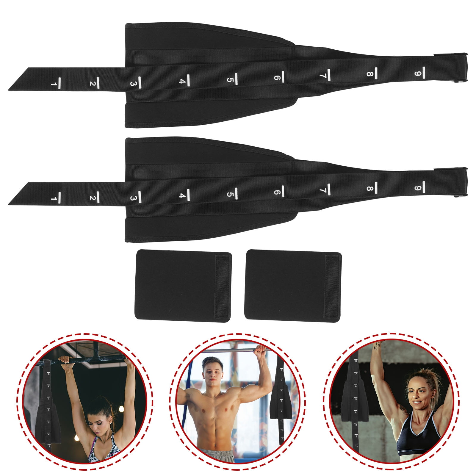 WHAMVOX Pull up Bar Hanging Straps Abs Training Belt Fitness - Walmart.com