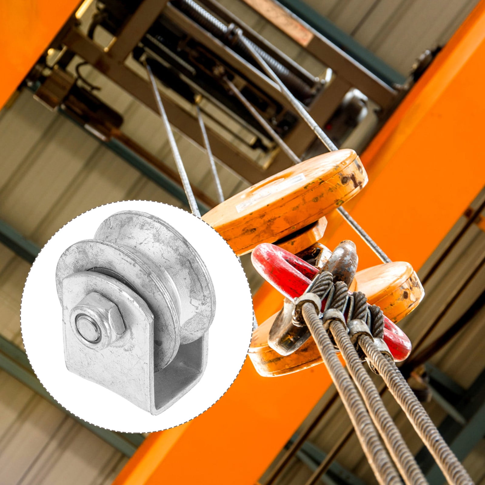 WHAMVOX Pulley Wheel Stainless Steel Groove Wheel Garage Door Roller ...