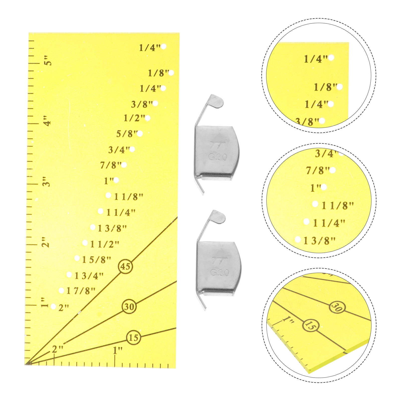 WHAMVOX Quilting Rulers Perforated Resistance Ruler Quilting Machine ...