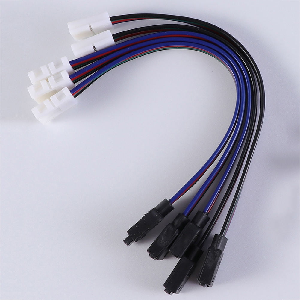 WHAMVOX RGB LED Light Strip Connector 4 Pin Jumper for Connecting 5050 ...