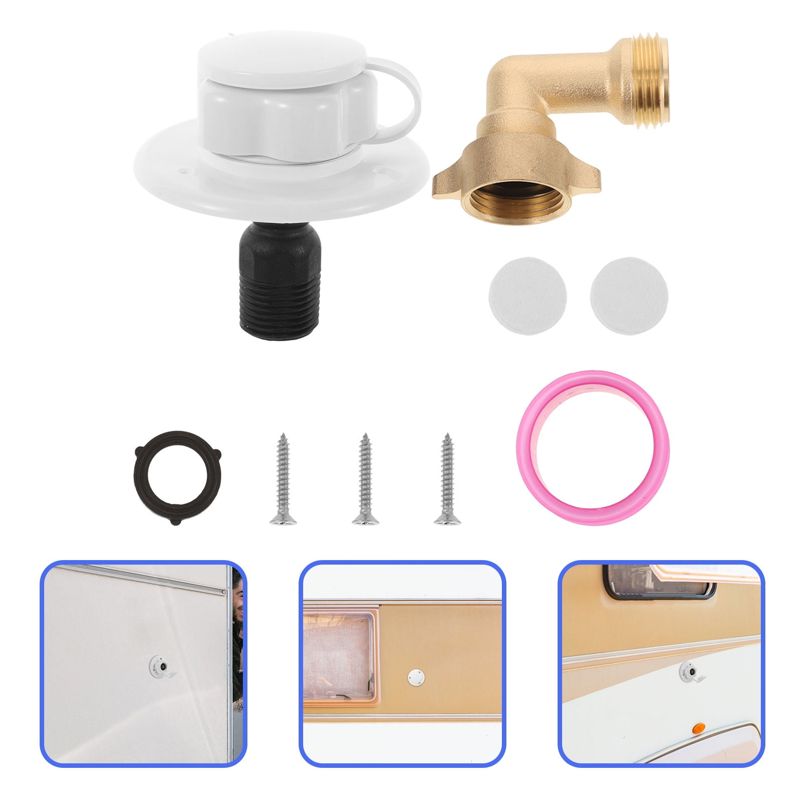 WHAMVOX RV Inlet with Check Valve Inlet for RVs Camper and Yacht ...