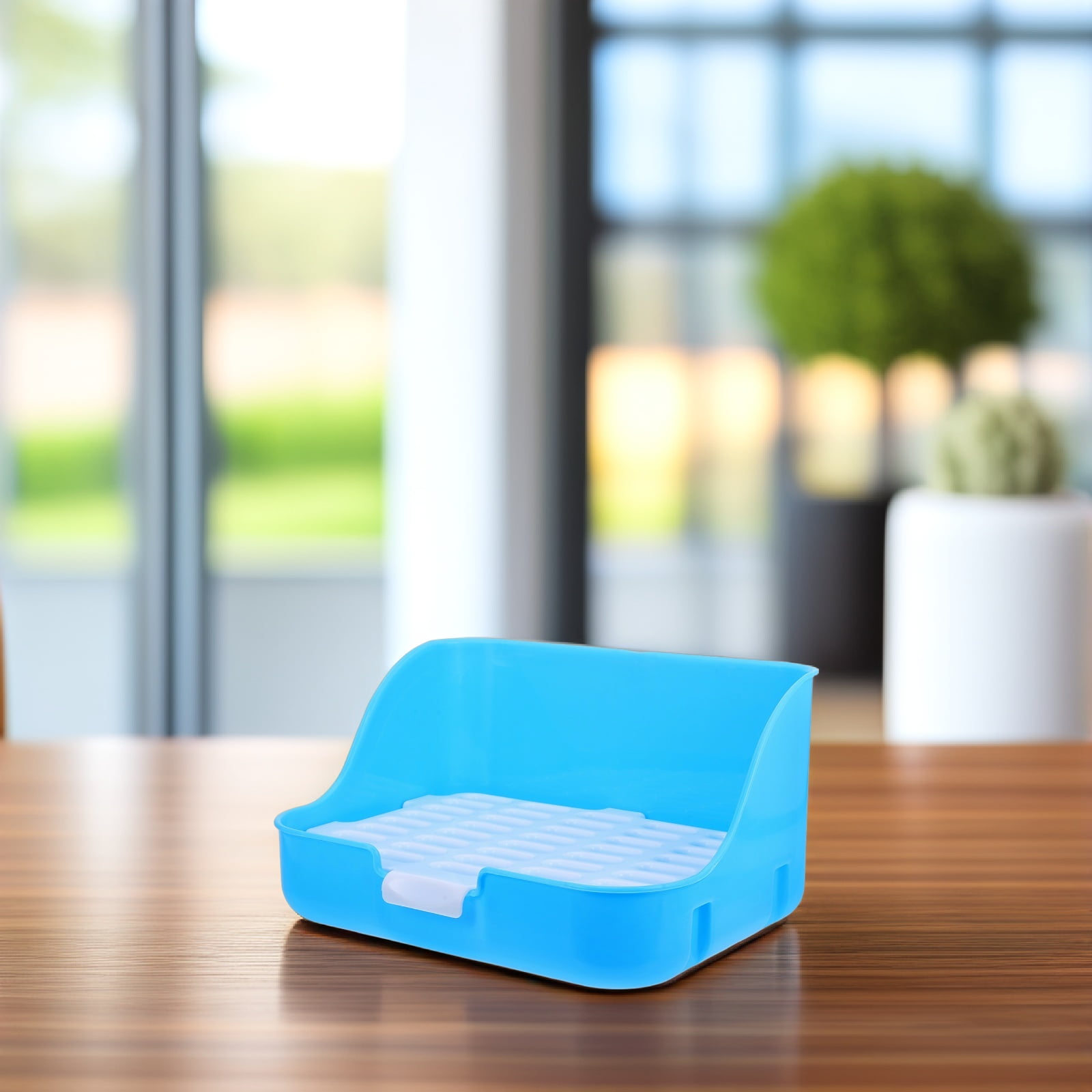 WHAMVOX Rabbit Litter Box Guinea Pig Litter Box Plastic Bunny Potty ...