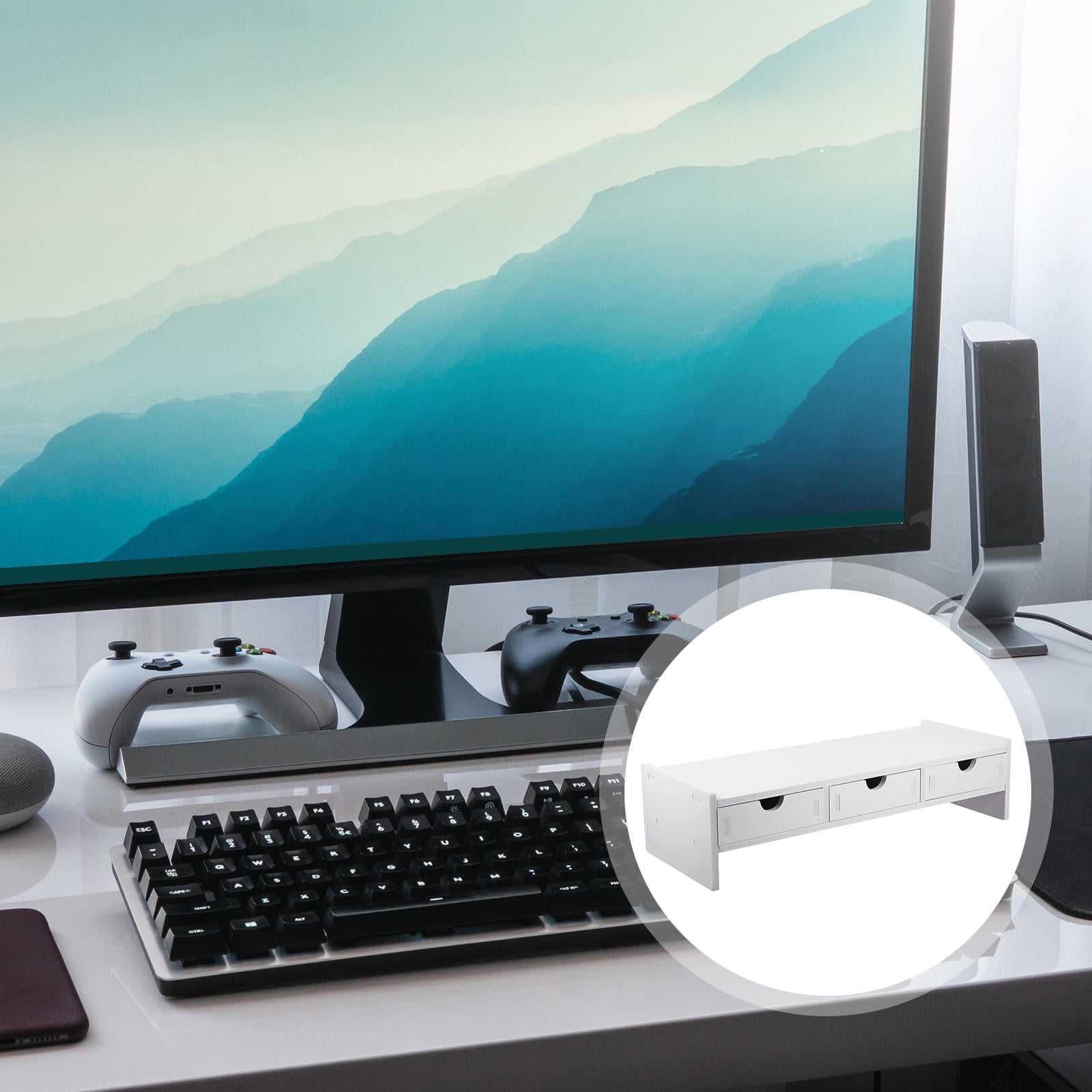 WHAMVOX Rack Ergonomic Monitor Stand Tablet Screen Display - Walmart.com