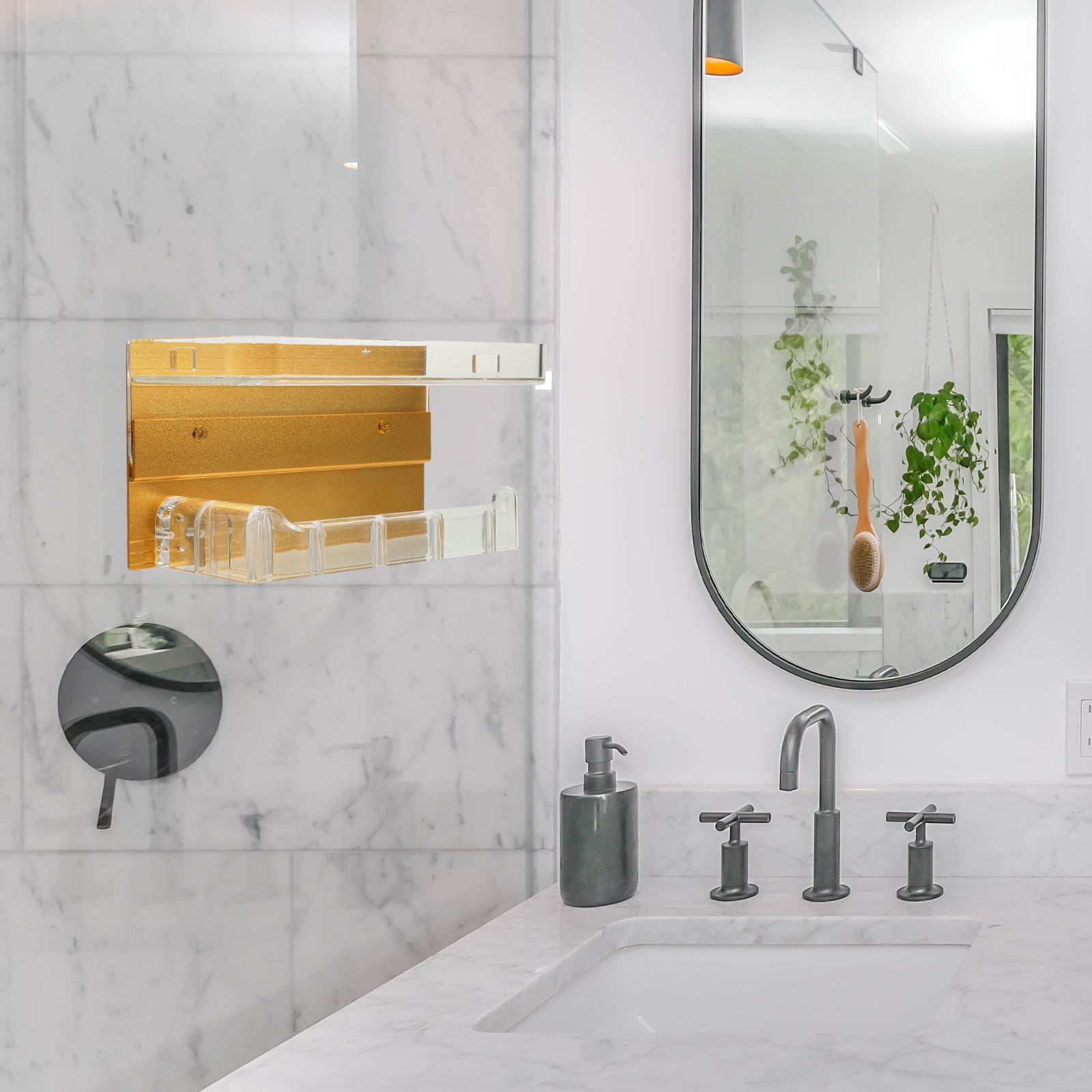 WHAMVOX Racks Tissue Storage Roll Stand Toilet Paper Holder with Shelf ...