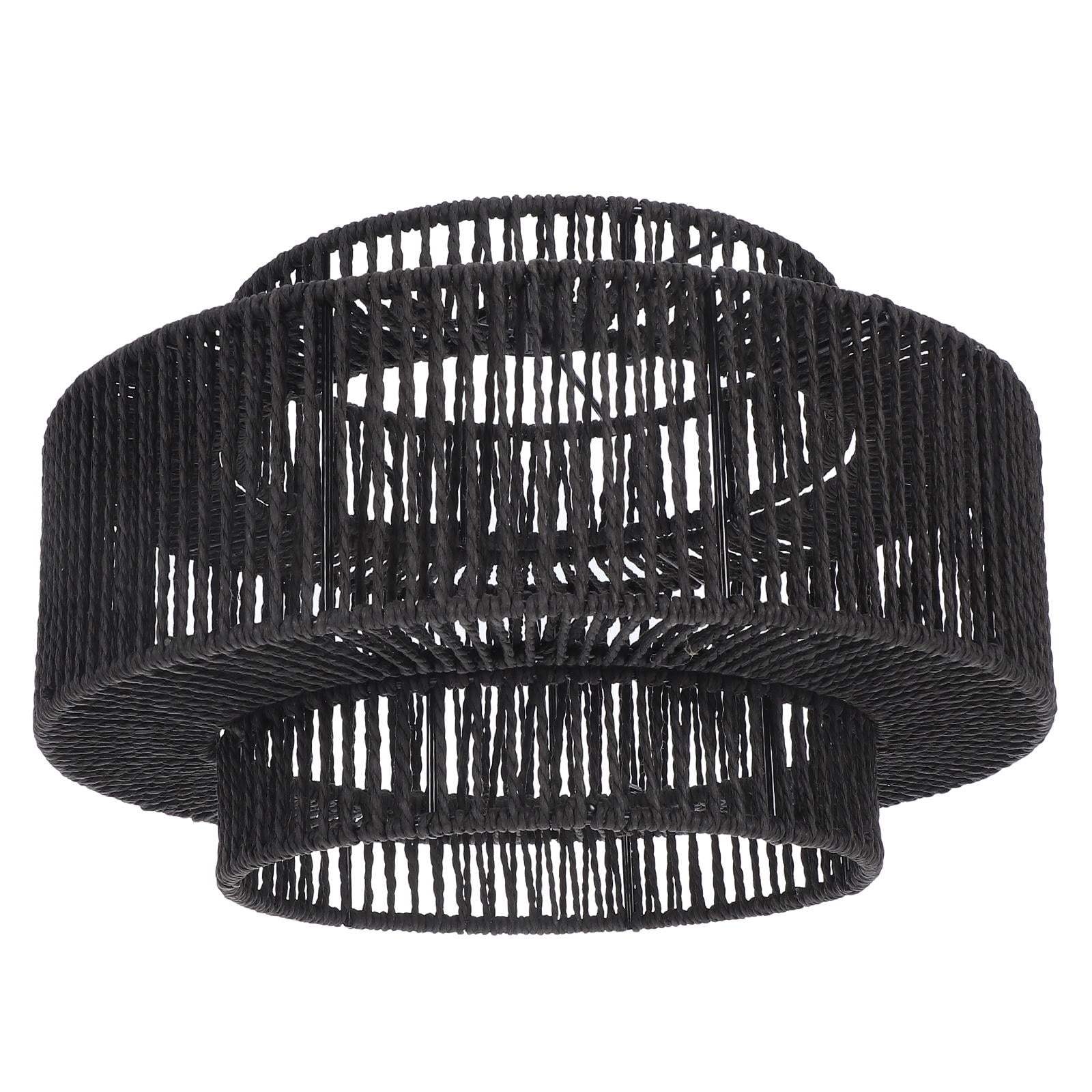 WHAMVOX Rattan Pendant Lamp Shade Vintage Hanging Lamp Shade Woven Boho ...