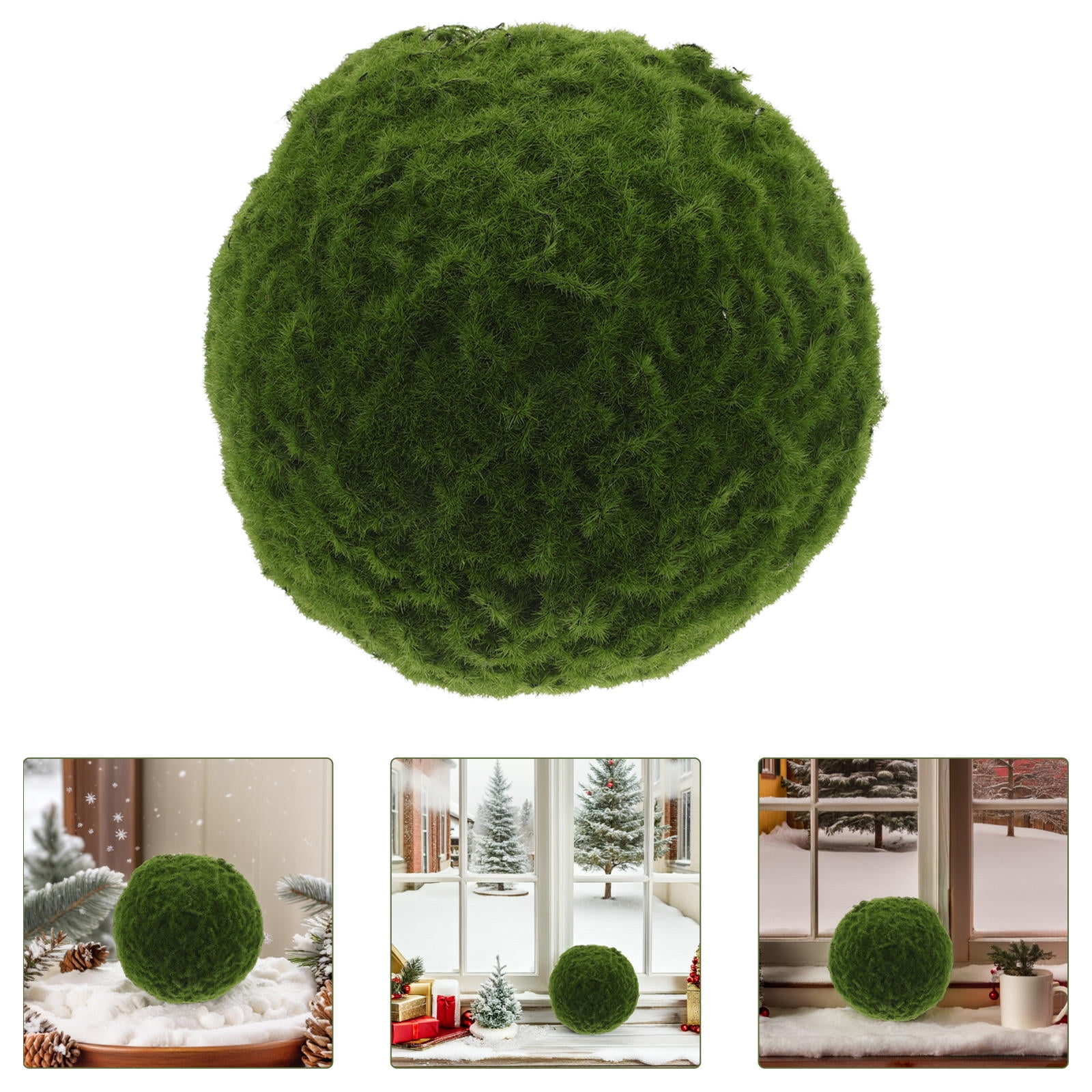 WHAMVOX Realistic Artificial moss ball for Home Decor DIY Holiday ...